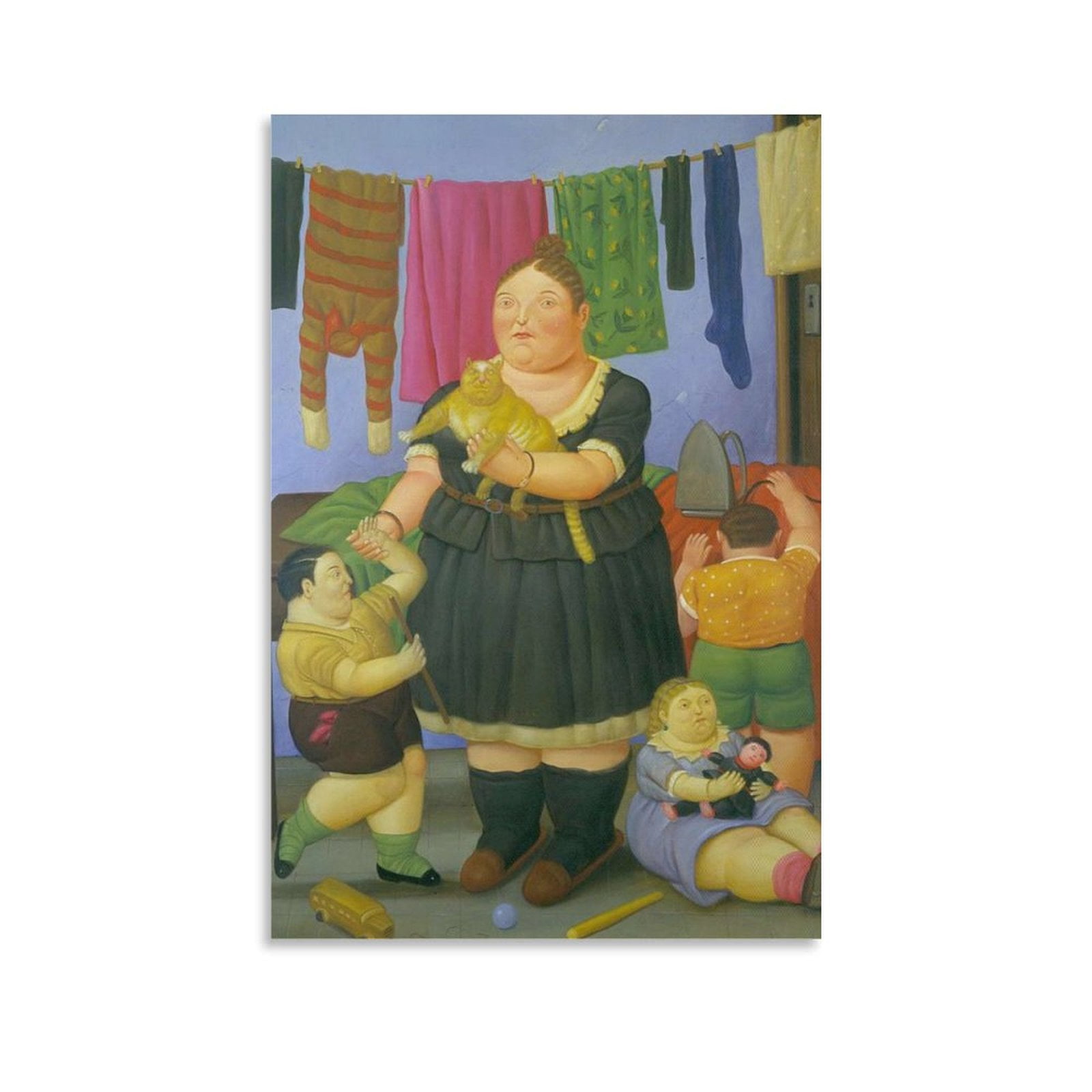Fernando Botero Poster Artworks Canvas Poster Room Aesthetic Wall Art ...