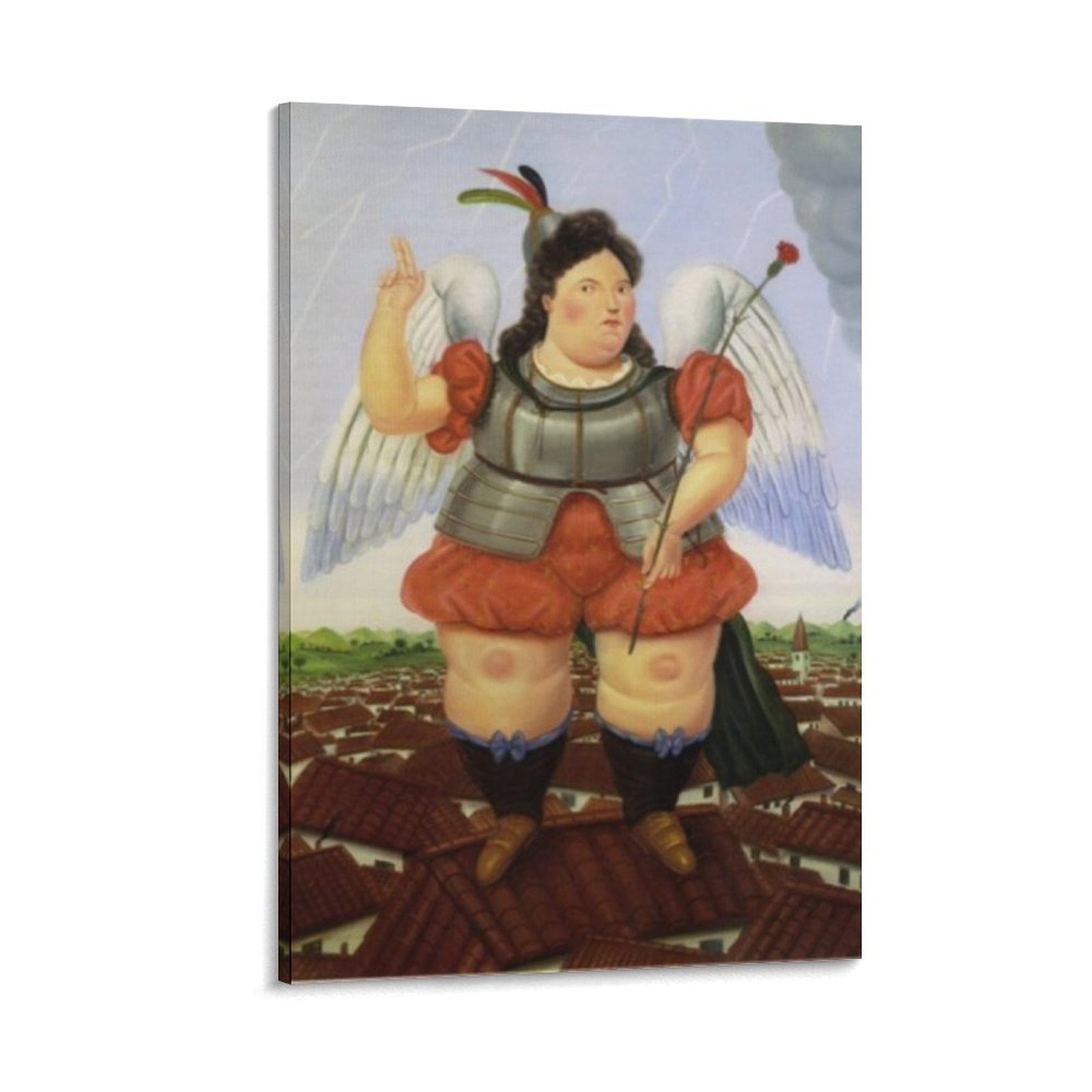 Fernando Botero Print Painting Archangel Picture Print Wall Art Poster ...