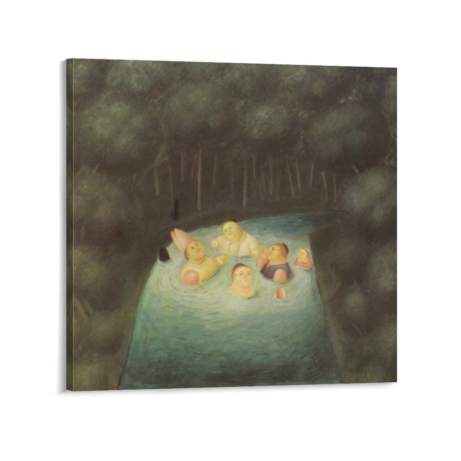 Fernando Botero Print Painting Bathing Bishops in A River Picture Print ...