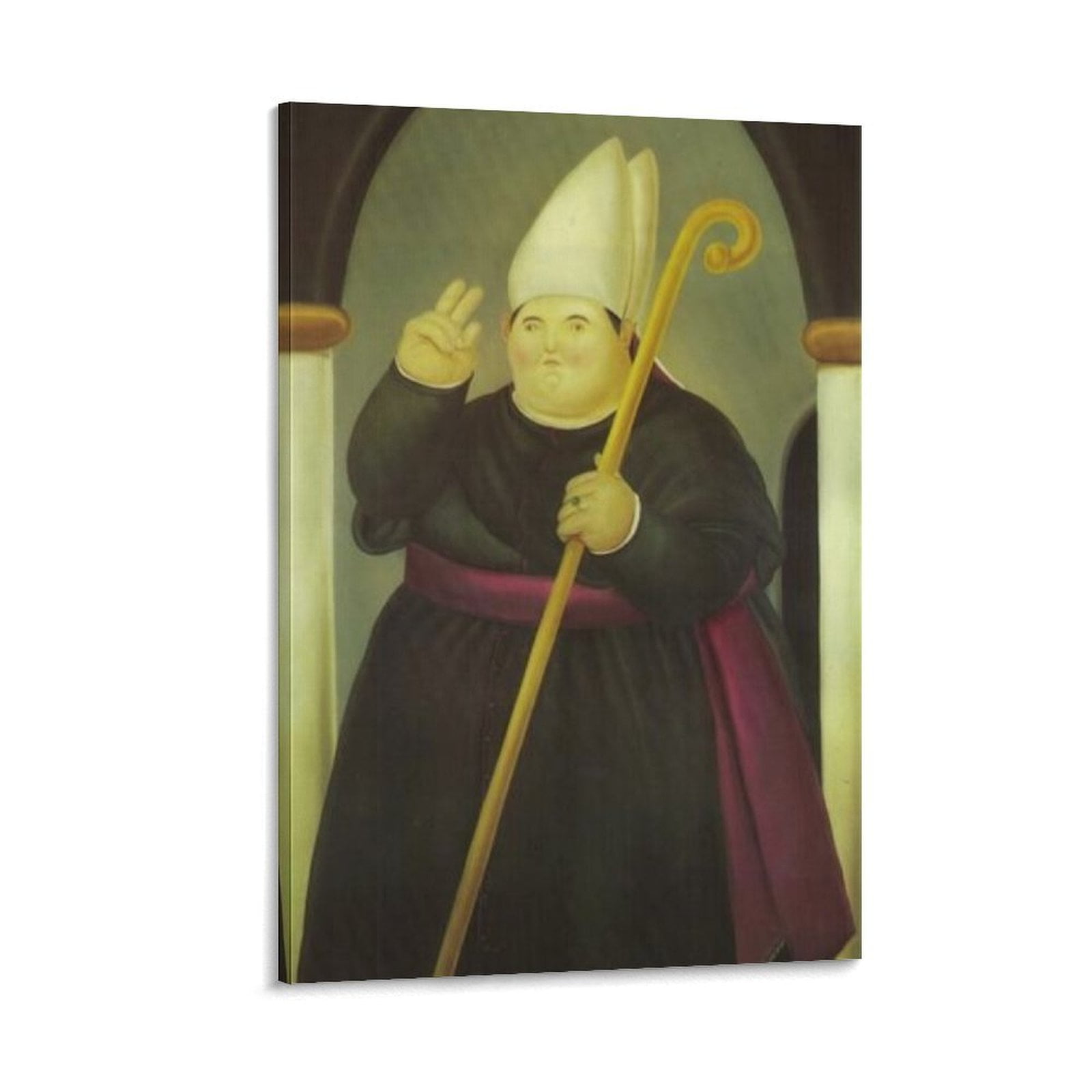 Fernando Botero Print Painting Bishop Canvas Wall Art Prints Poster ...