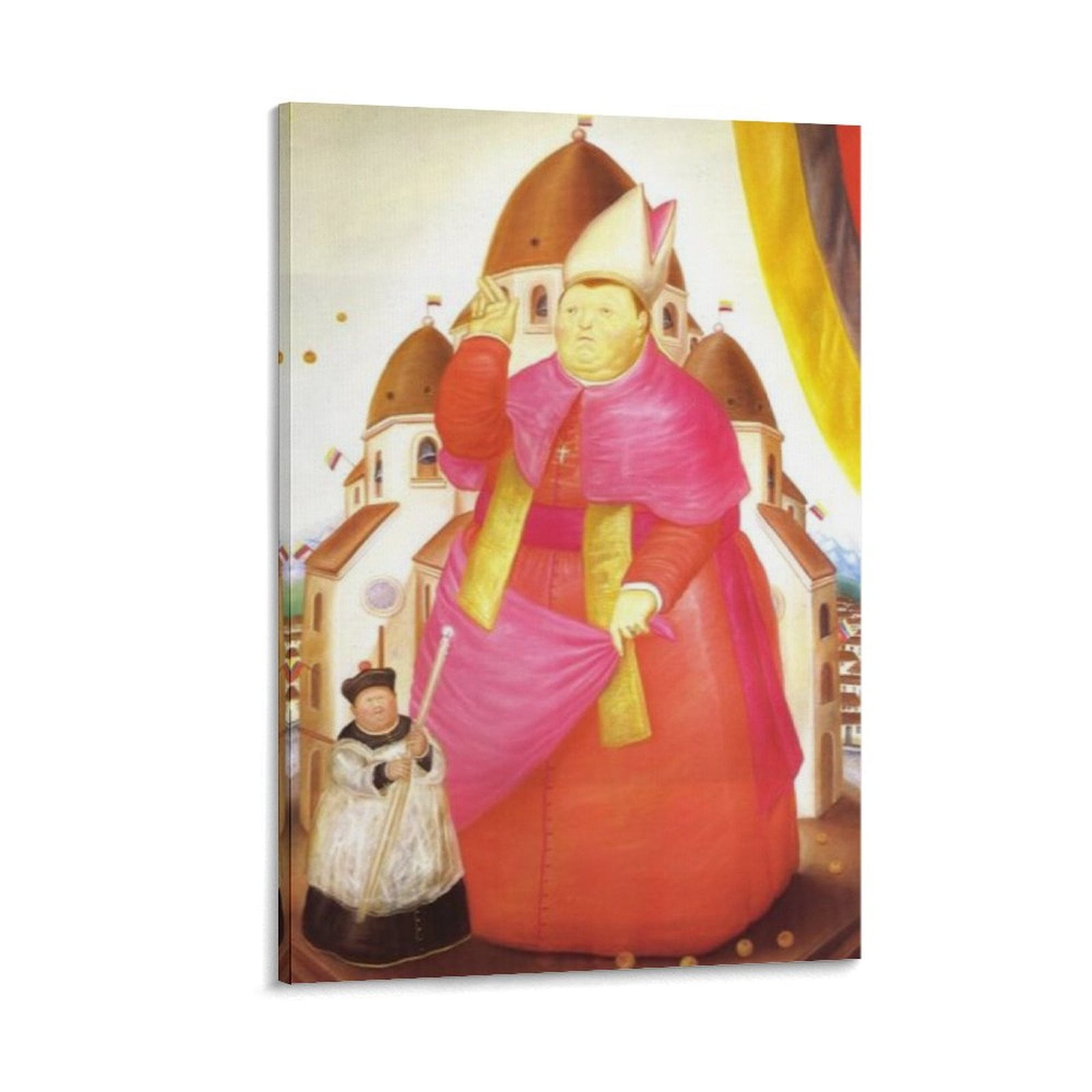 Fernando Botero Print Painting Cardinal Canvas Art Poster and Wall Art ...