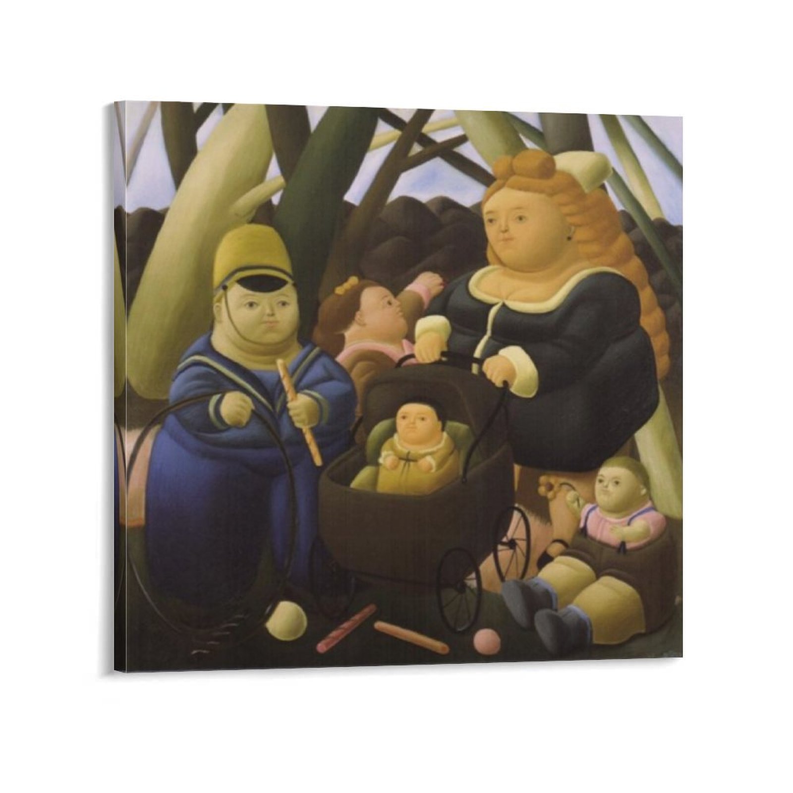 Fernando Botero Print Painting Children Fortunes Room Aesthetic Poster ...