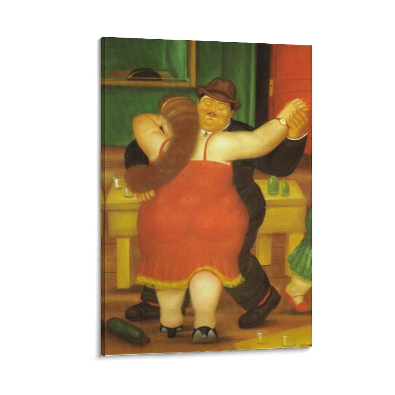 Fernando Botero Print Painting Couple Dancing Canvas Poster Wall Art ...