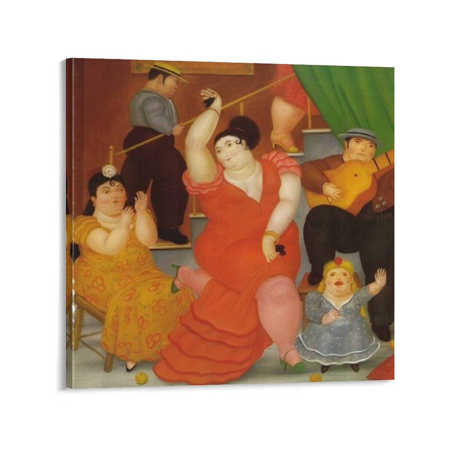 Fernando Botero Print Painting Flamenco Art Poster Canvas Painting ...