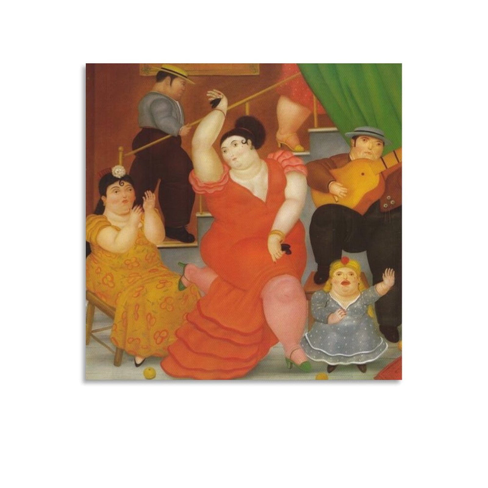 Fernando Botero Print Painting Flamenco Canvas Art Poster and Wall Art ...