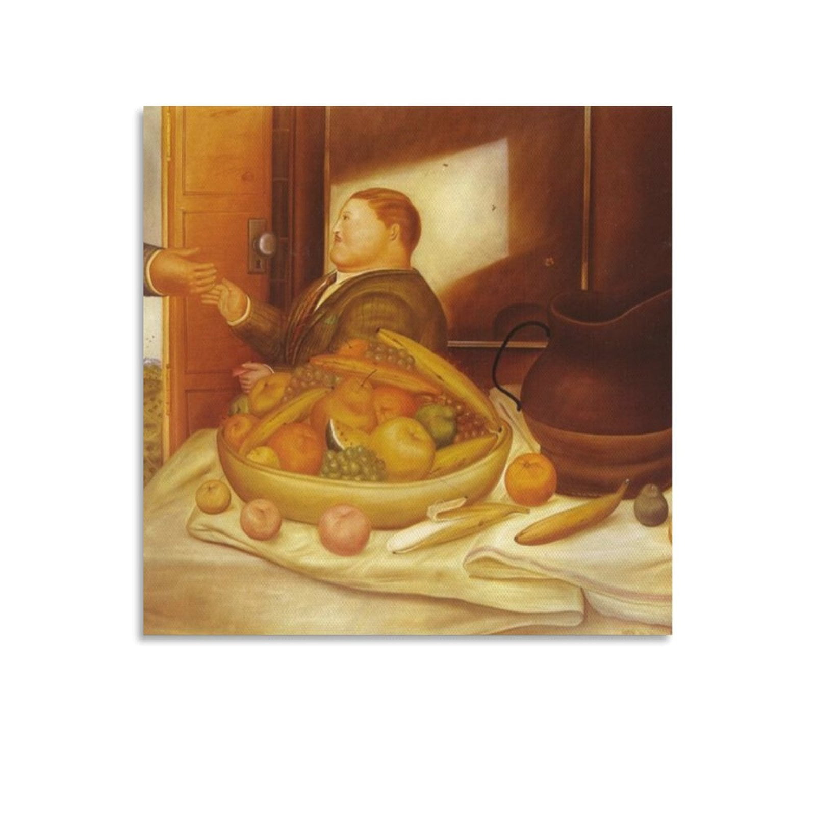 Fernando Botero Print Painting Hello Artworks Canvas Poster Room ...