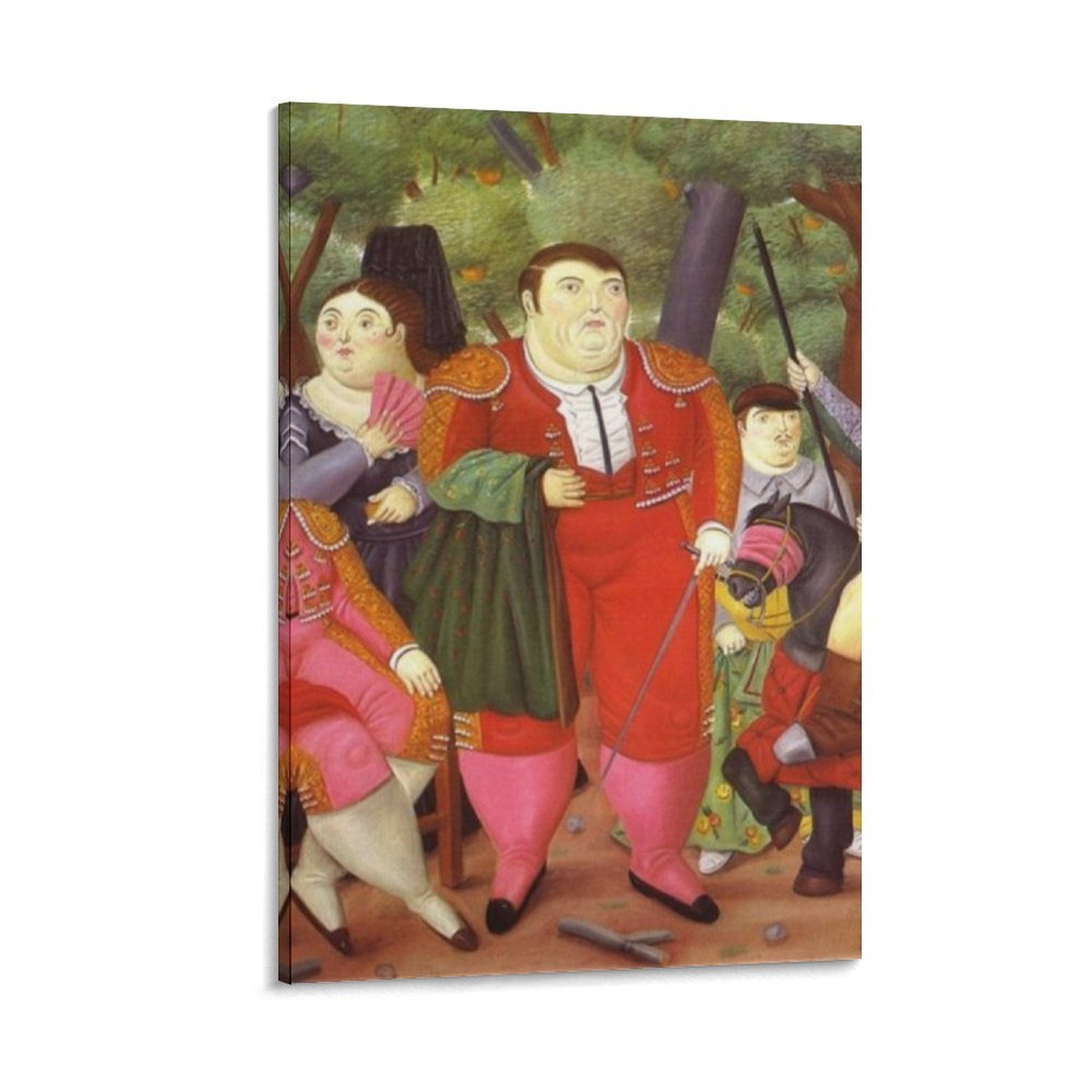 Fernando Botero Print Painting Lefty And His Gang Poster Cool Artworks ...