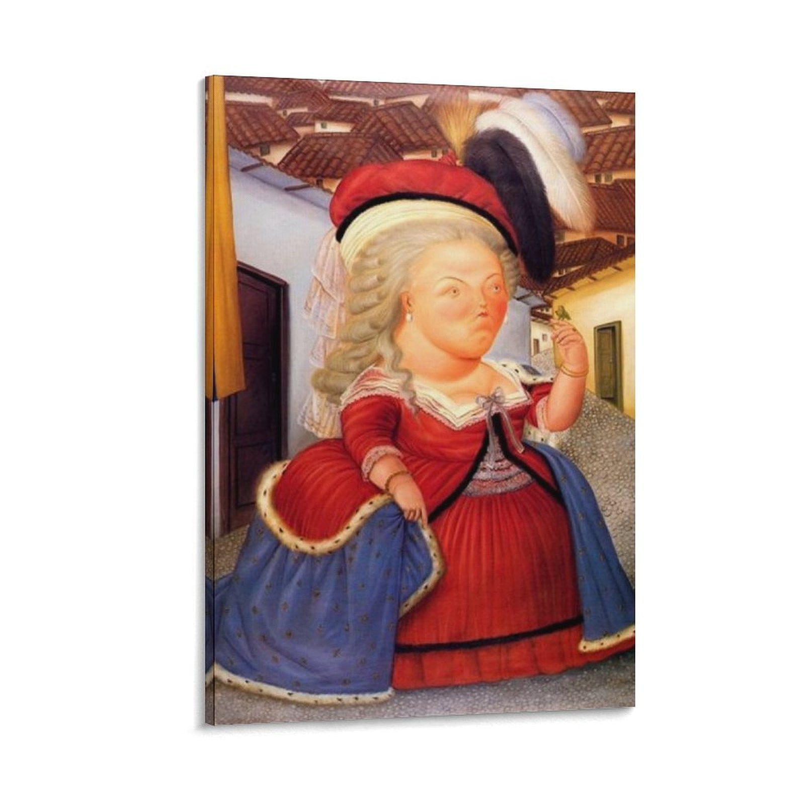 Fernando Botero Print Painting Marie Antoinette on A Visit to Medellin ...