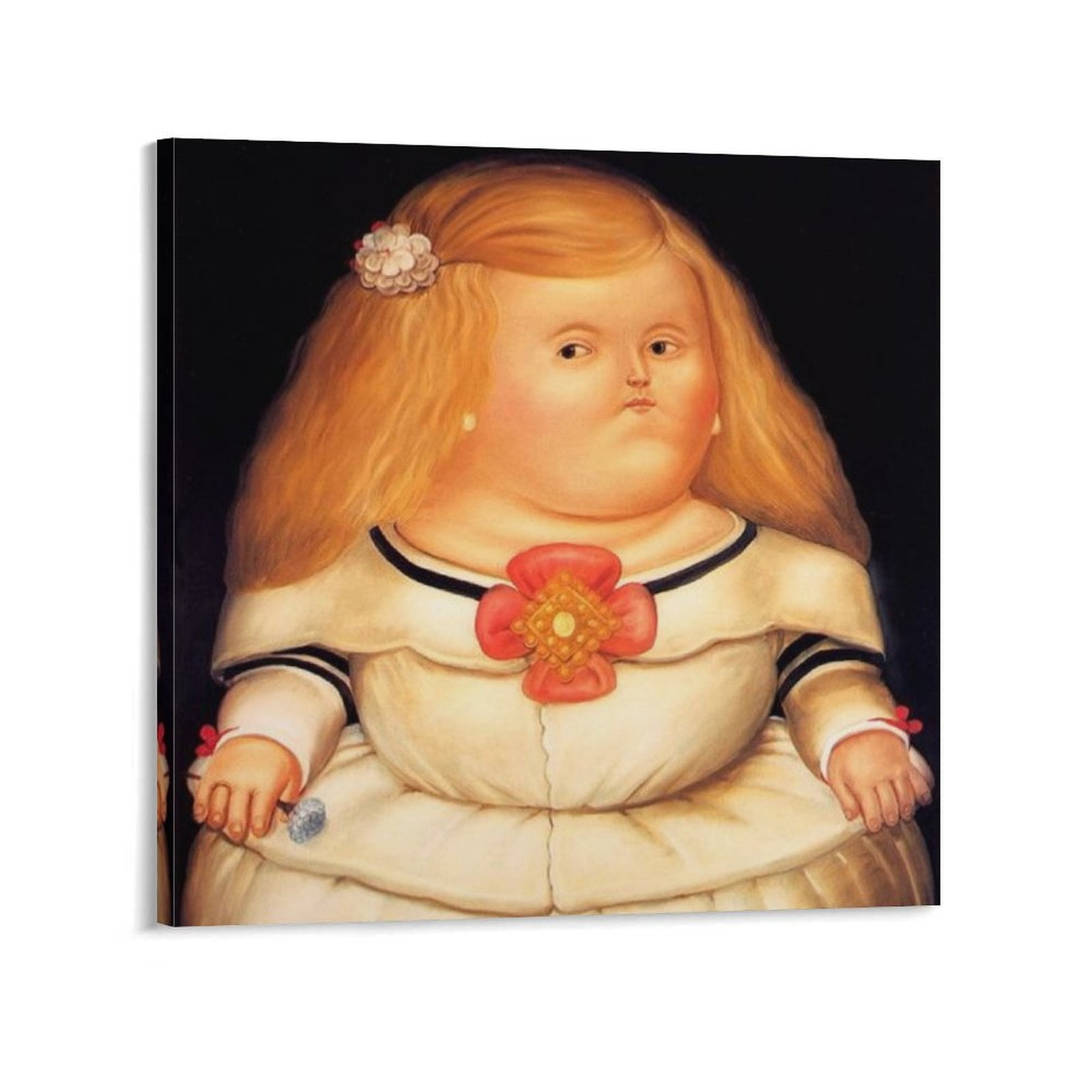 Fernando Botero Print Painting Menina (After Velazquez) Canvas Art ...