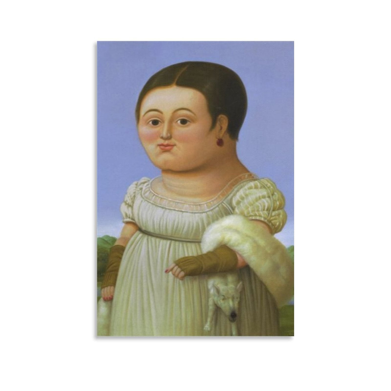 Fernando Botero Print Painting Miss Riviere (after Ingres) Artworks ...