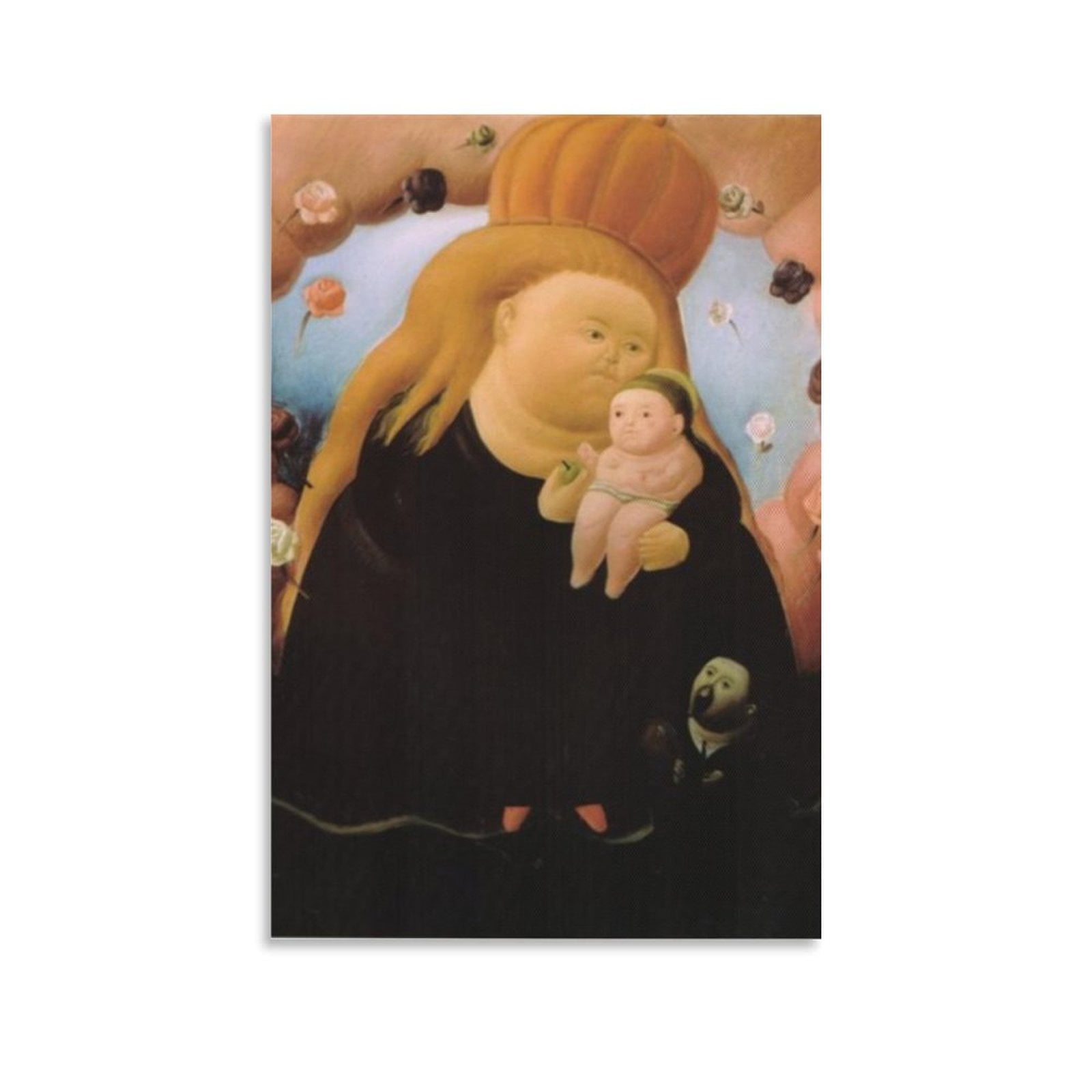 Fernando Botero Print Painting Notre Dame De New York Room Aesthetic ...