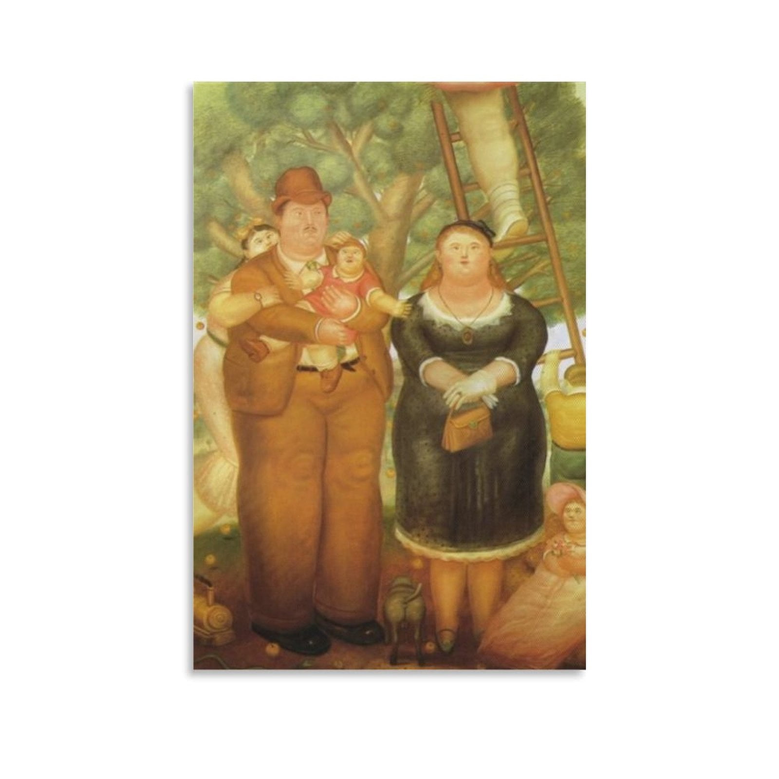 Fernando Botero Print Painting Portrait of A Family Wall Art Poster ...