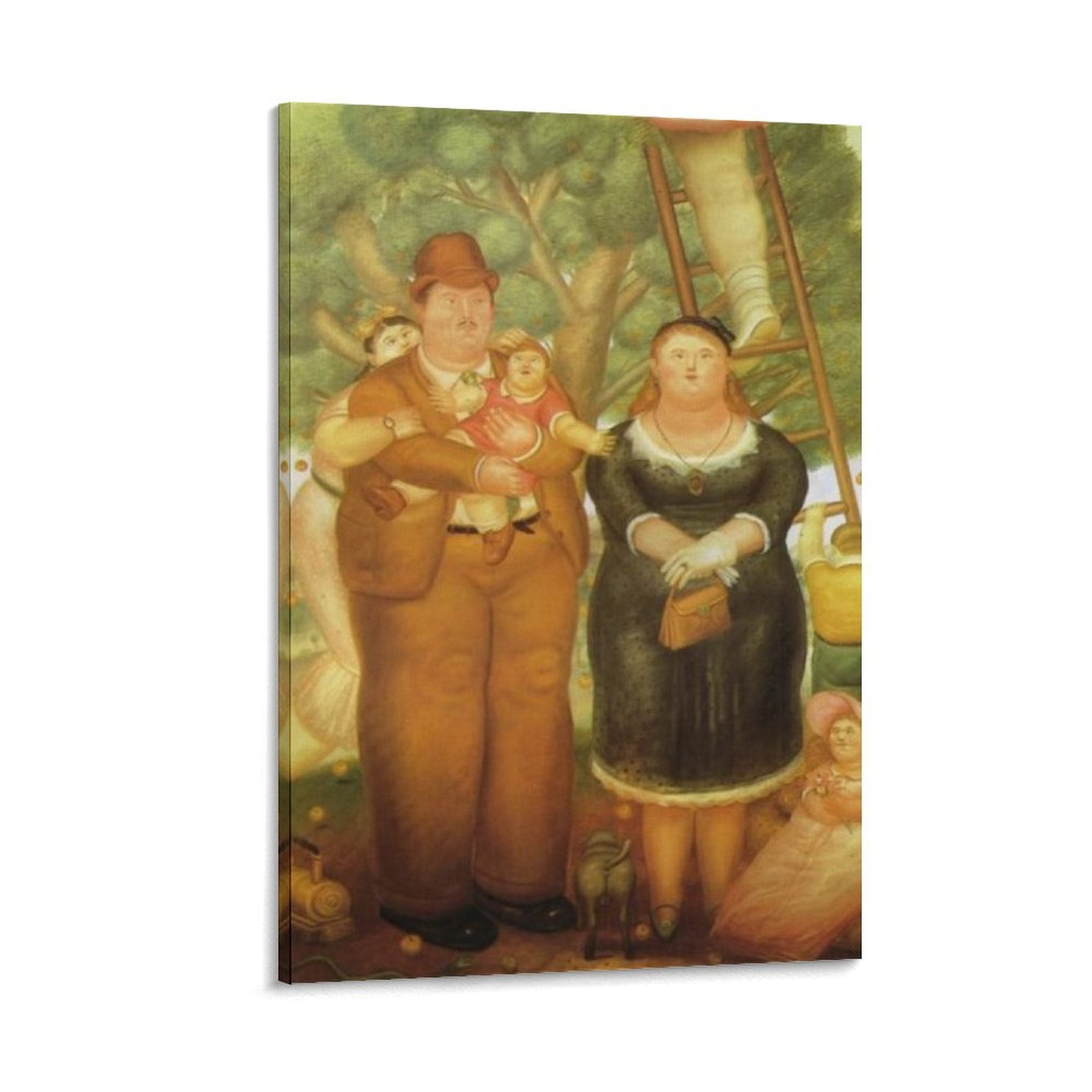 Fernando Botero Print Painting Portrait of A Family Wall Art Poster ...