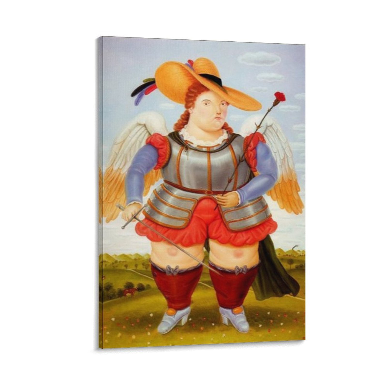Fernando Botero Print Painting Saint Michael Archangel Picture Print ...