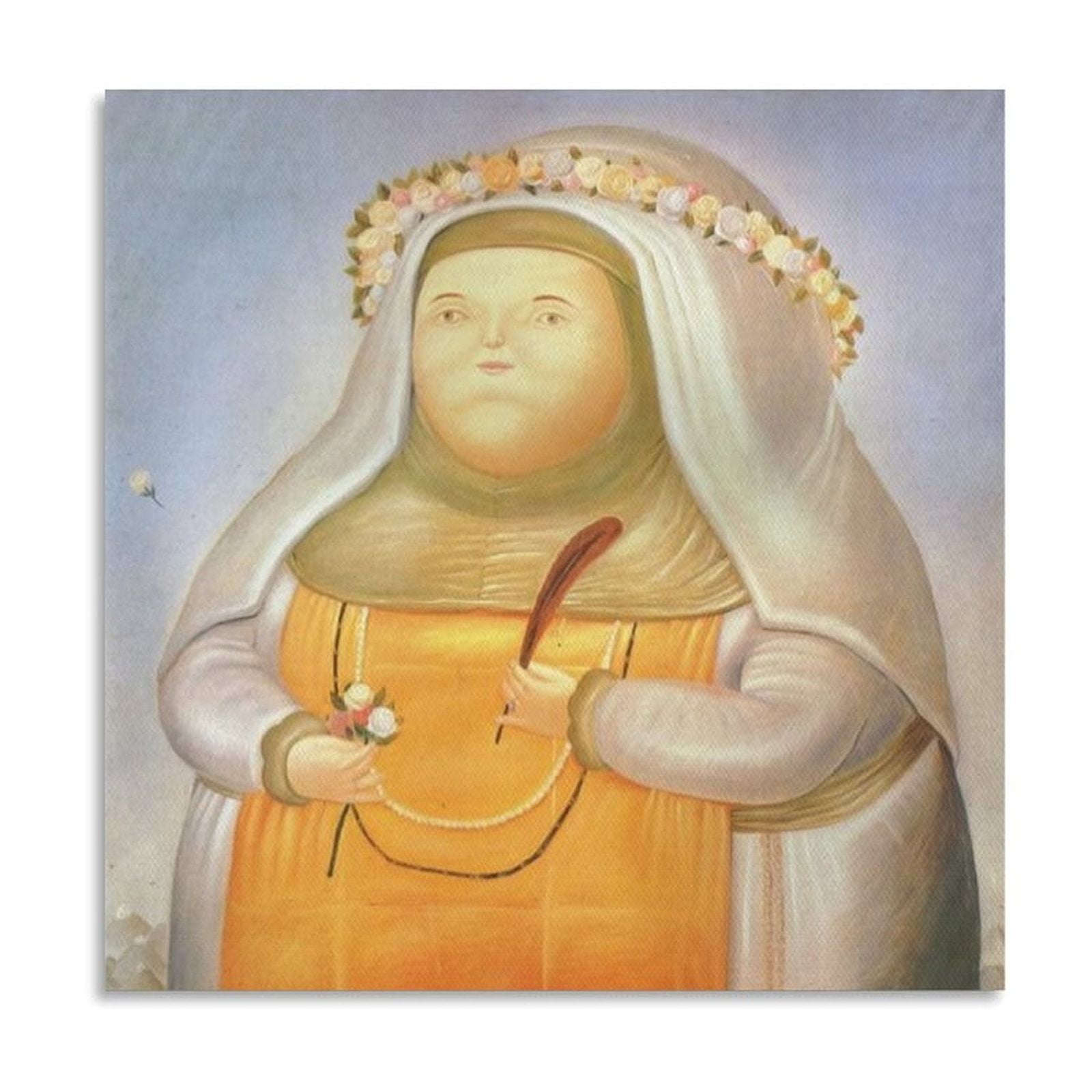 Fernando Botero Print Painting Saint Rose of Lima Home Decor Poster ...