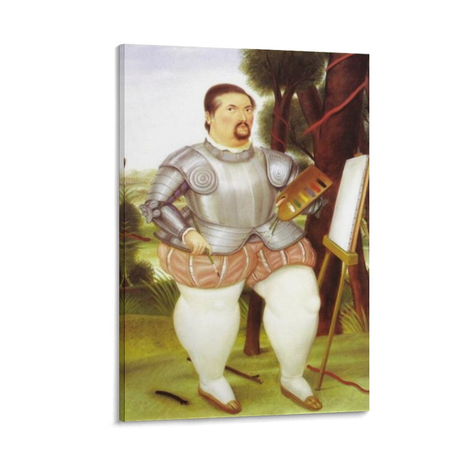 Fernando Botero Print Painting Self-Portrait As Spanish Conquistador ...