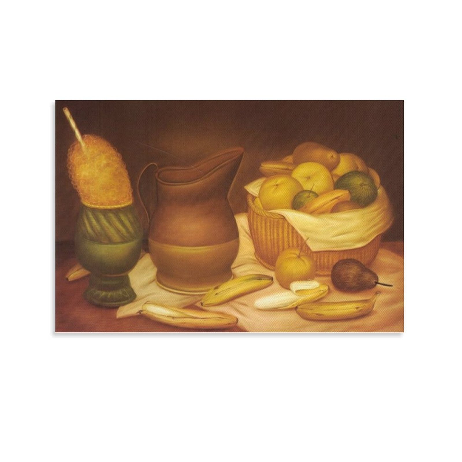 Fernando Botero Print Painting Still Life Art Home Decor Poster Wall ...