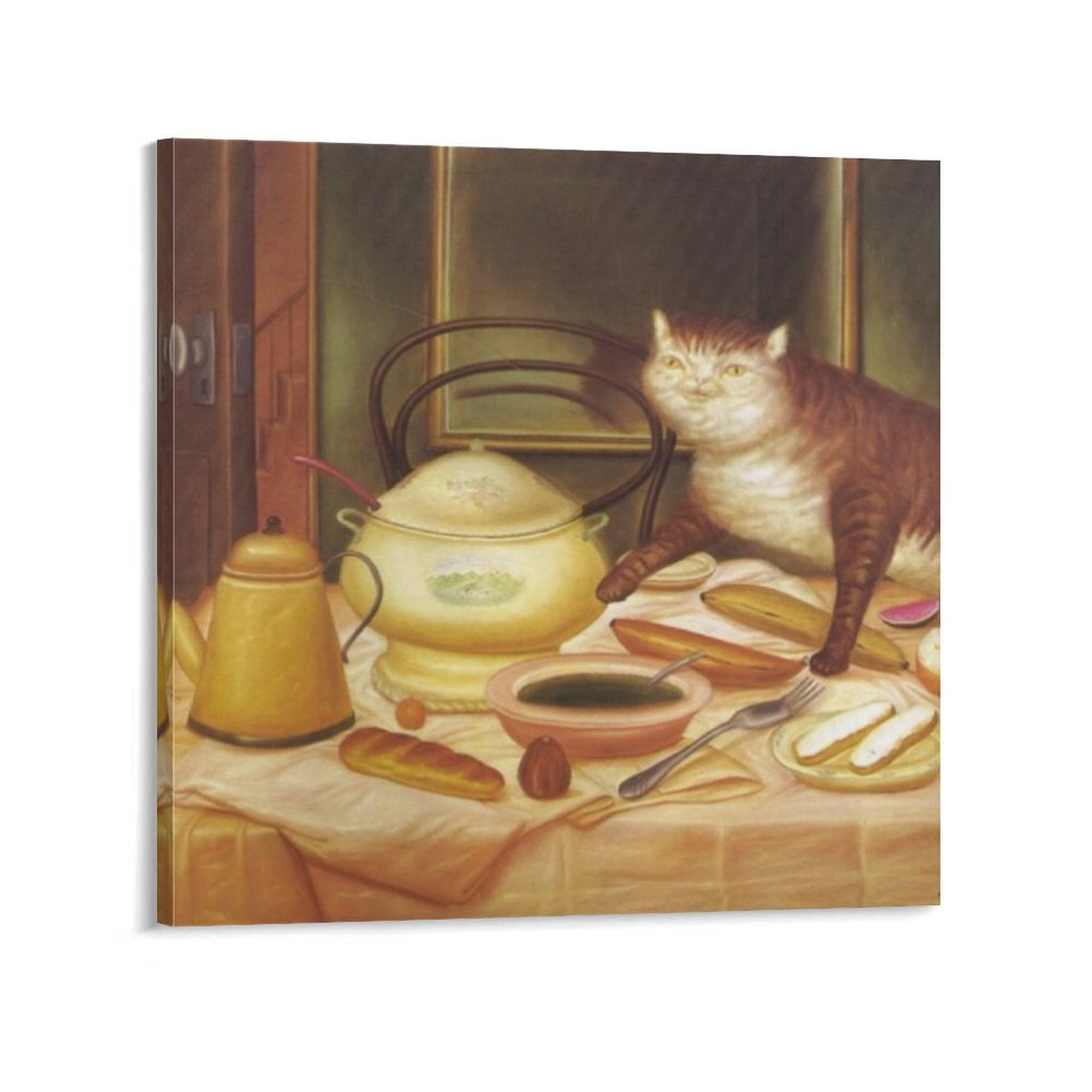 Fernando Botero Print Painting Still Life with Green Soup Picture Print ...