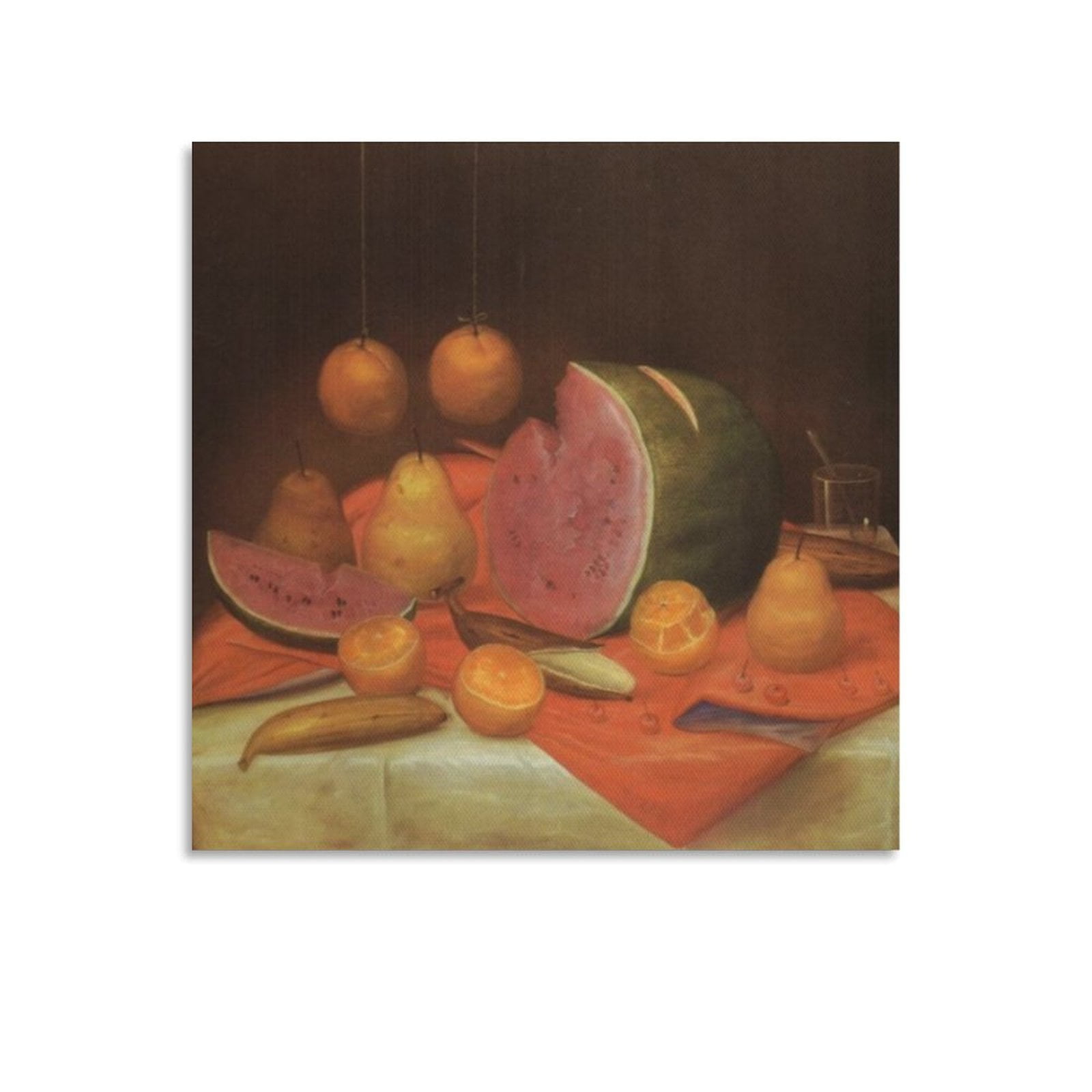 Fernando Botero Print Painting Still Life with Watermelon Room ...
