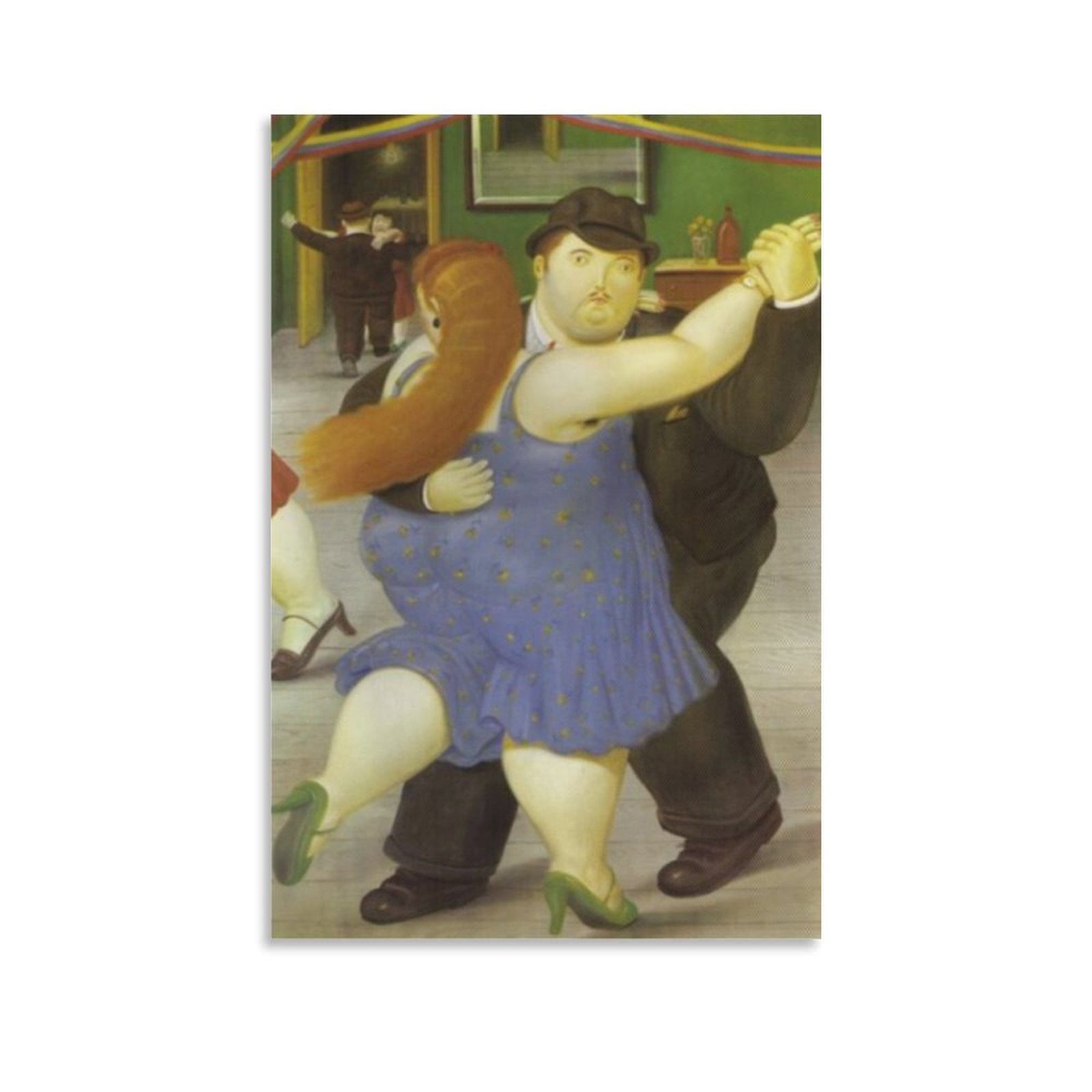 Fernando Botero Print Painting The Dancers Room Aesthetic Poster Print ...