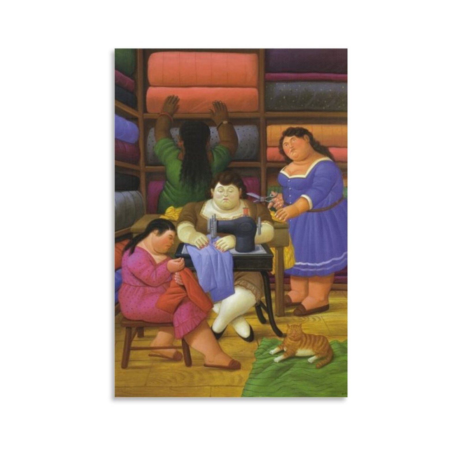 Fernando Botero Print Painting The Designers Picture Print Wall Art ...