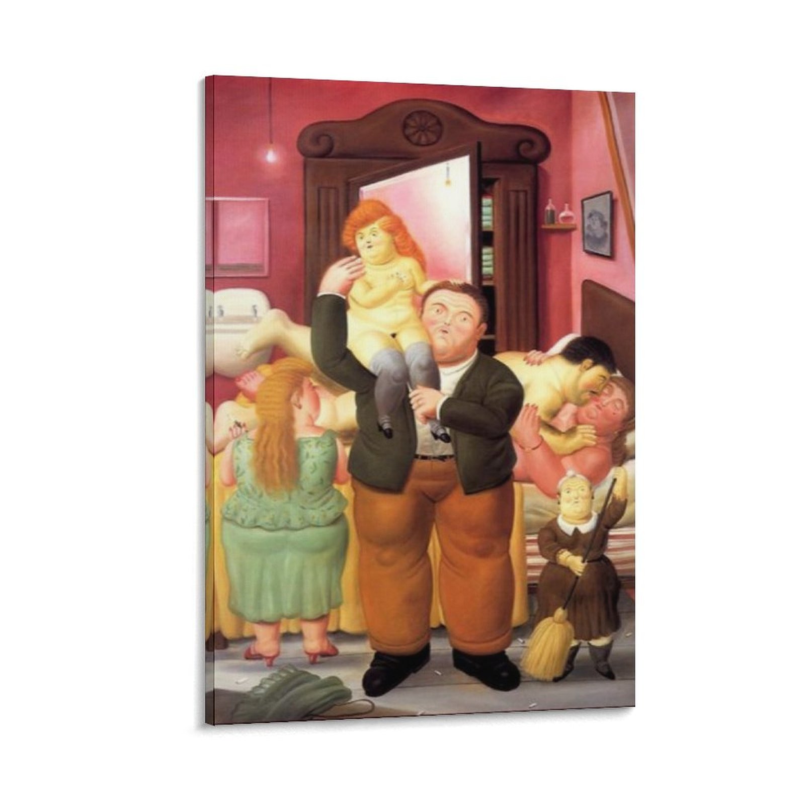 Fernando Botero Print Painting The House of Amanda Ramirez Gifts Canvas ...