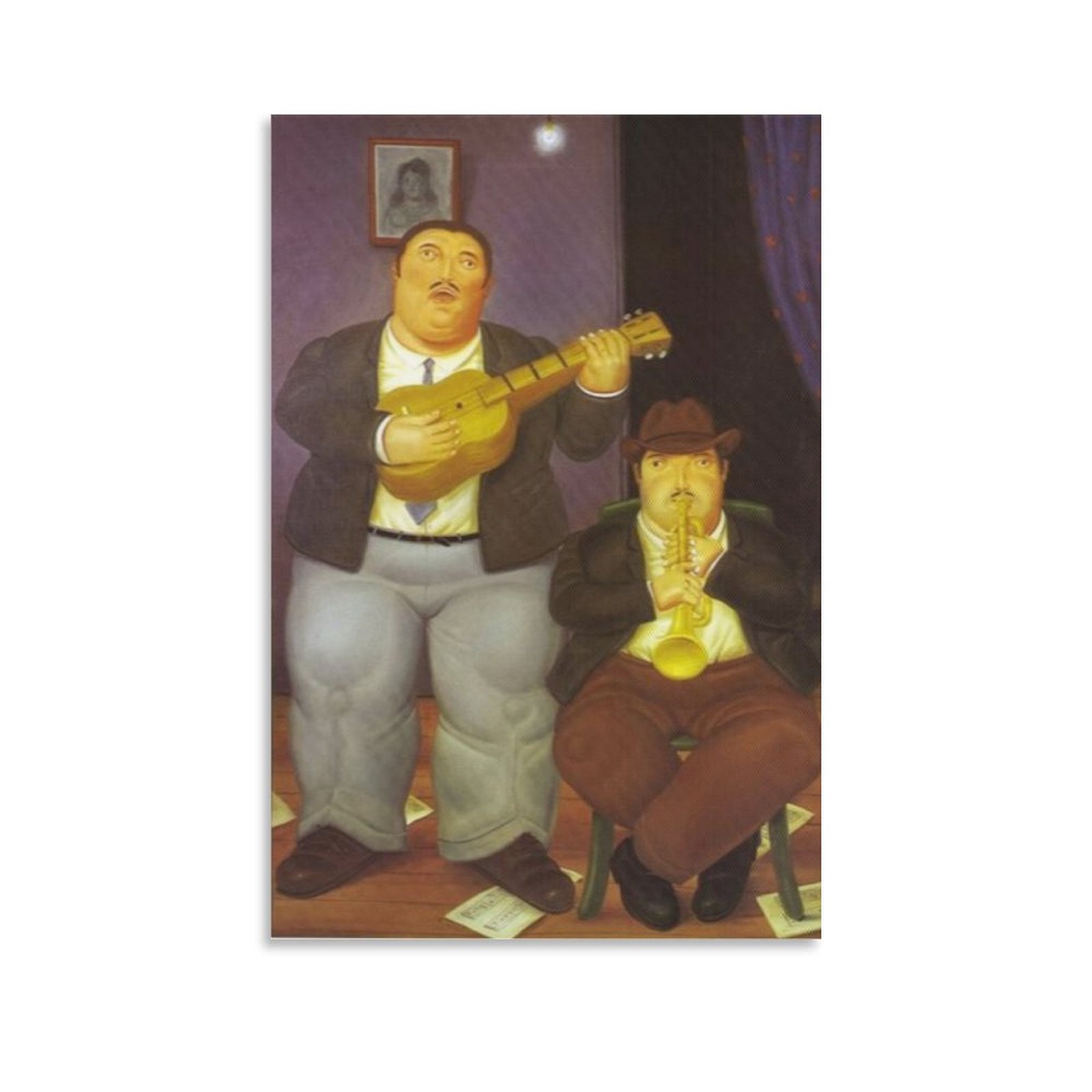 Fernando Botero Print Painting The Musicians Picture Print Wall Art ...