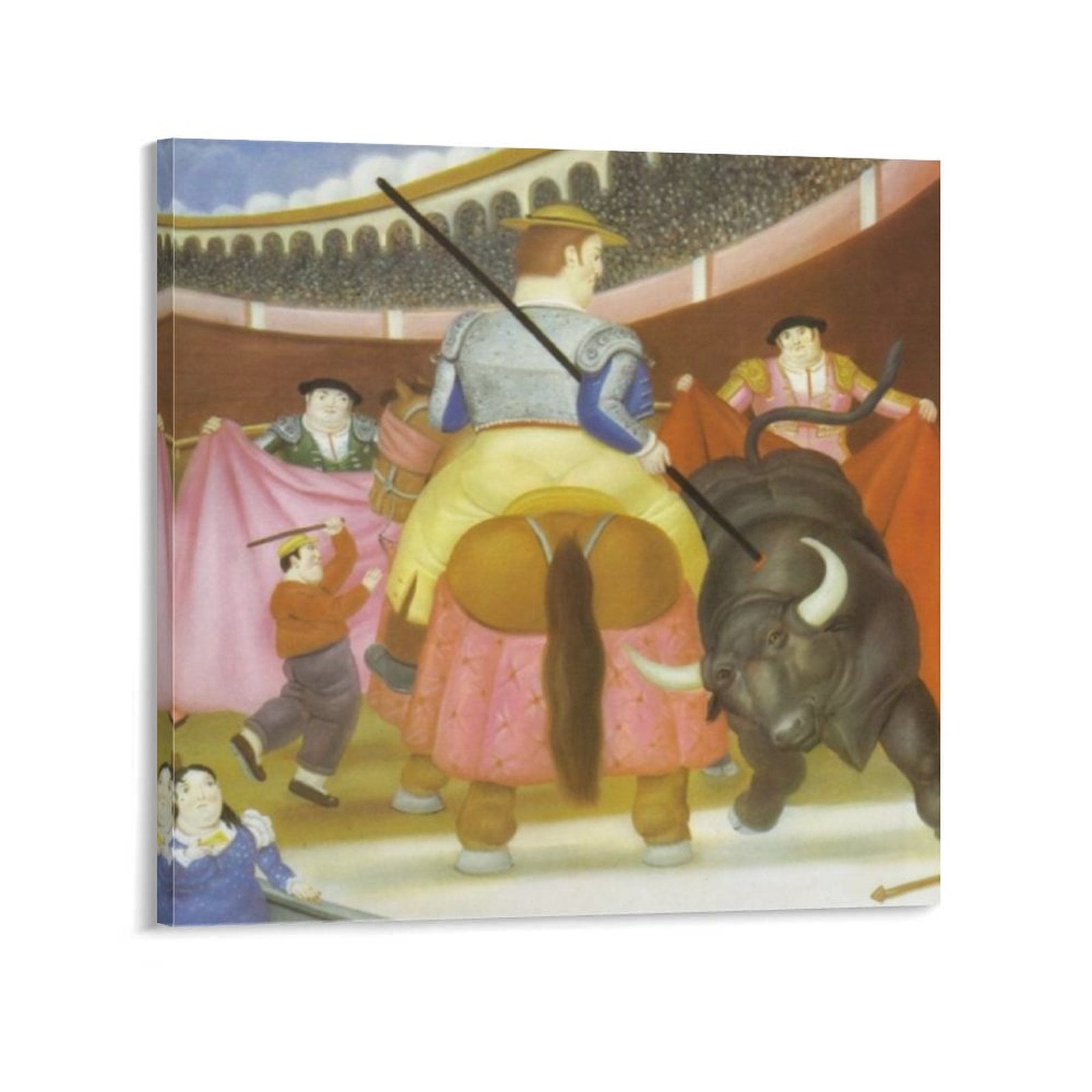 Fernando Botero Print Painting The Pica Room Aesthetic Poster Print Art ...