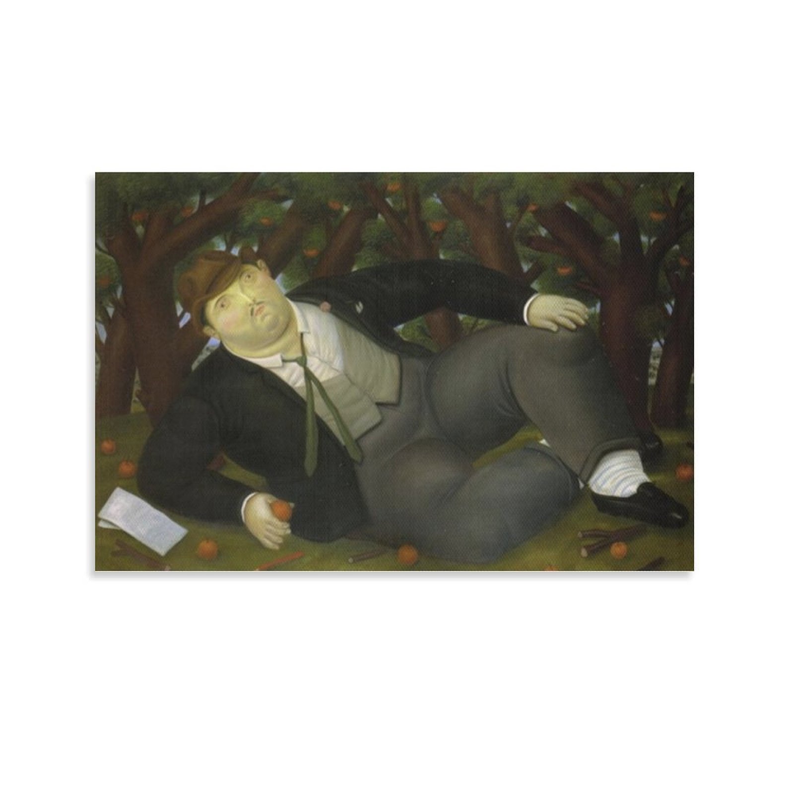 Fernando Botero Print Painting The Poet Room Aesthetic Poster Print Art ...