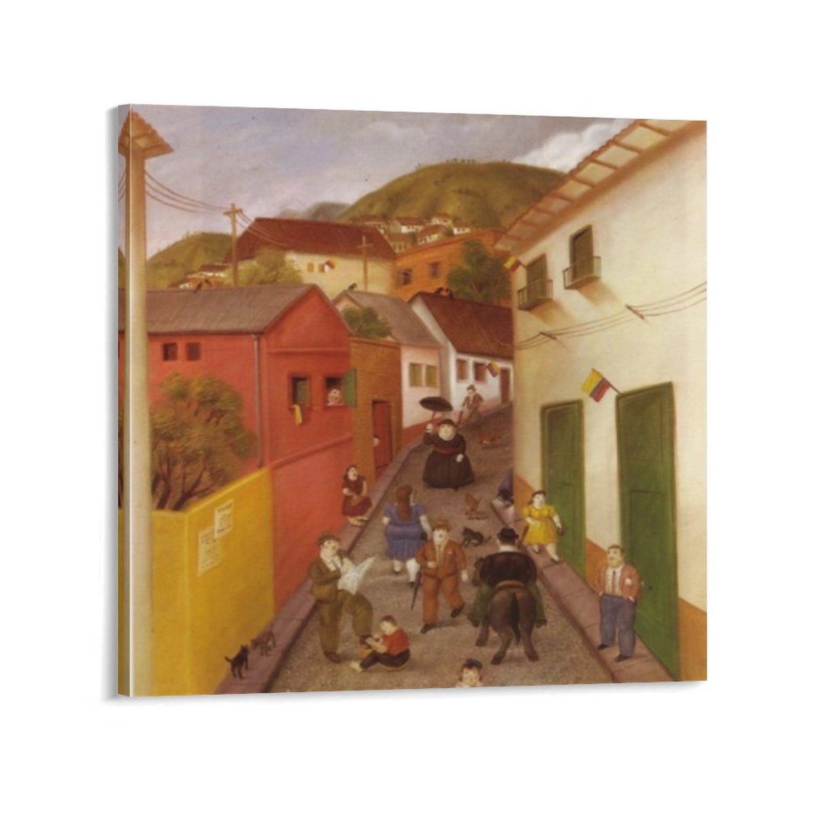 Fernando Botero Print Painting The Street Art Posters Art Print Wall ...