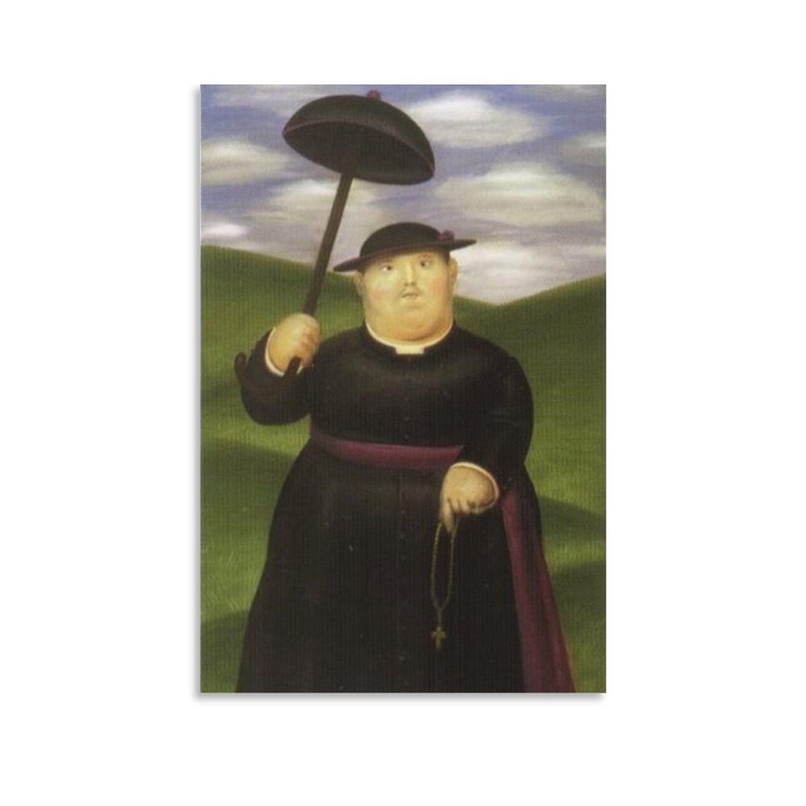 Fernando Botero Print Painting Walk in The Hills Poster Cool Artworks ...