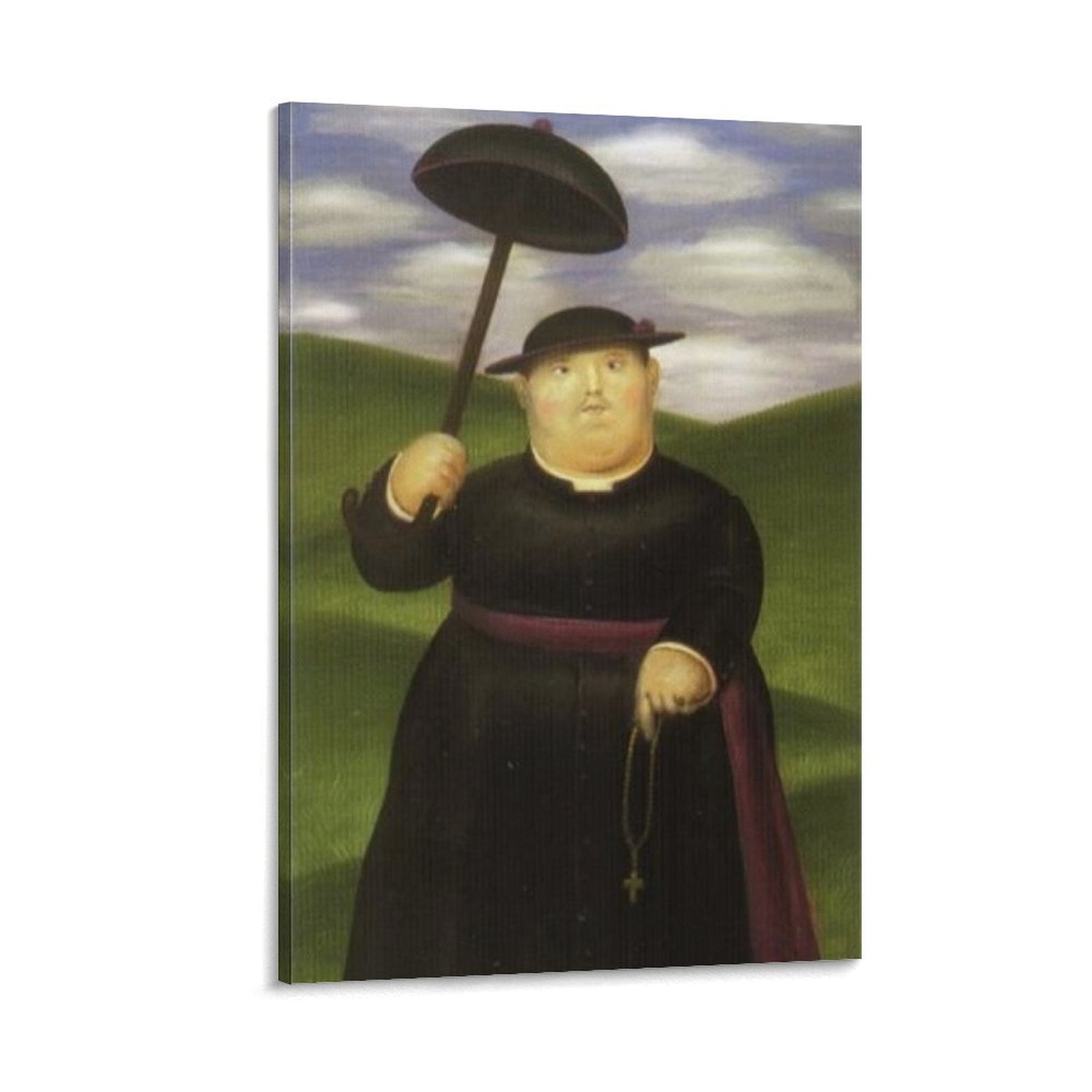 Fernando Botero Print Painting Walk in The Hills Room Aesthetic Poster ...