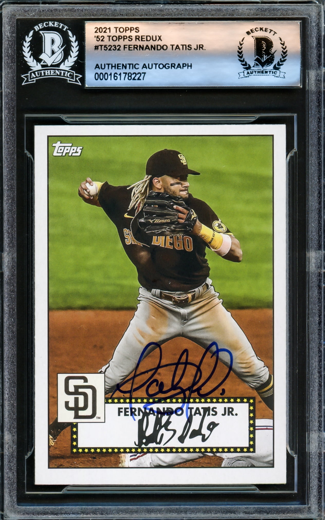 Fernando Tatis Jr. Autographed 2021 Topps 1952 Redux Card #T52-32 San ...