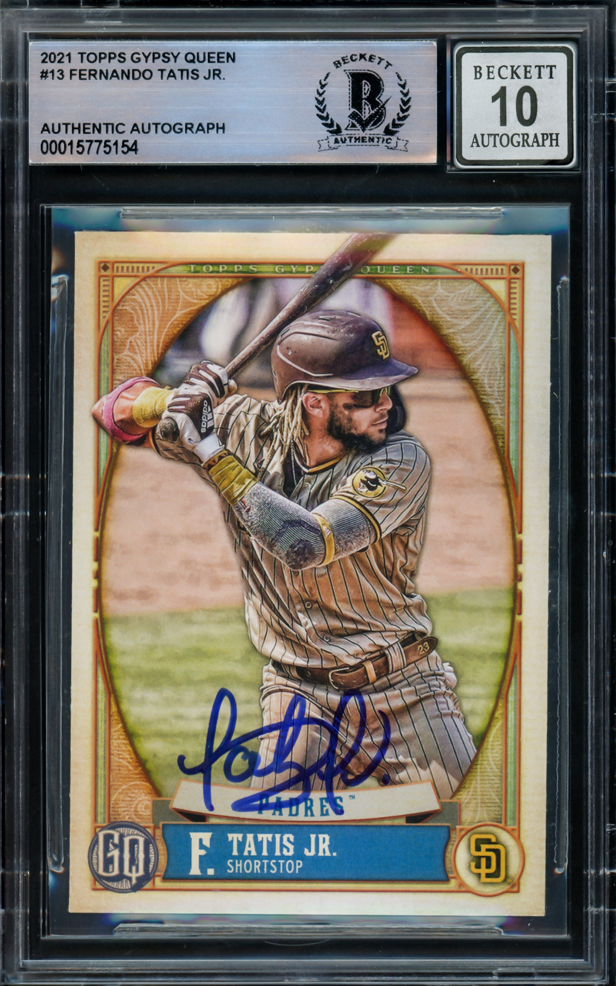 Fernando Tatis Jr. Autographed 2021 Topps Gypsy Queen Card #13 San ...
