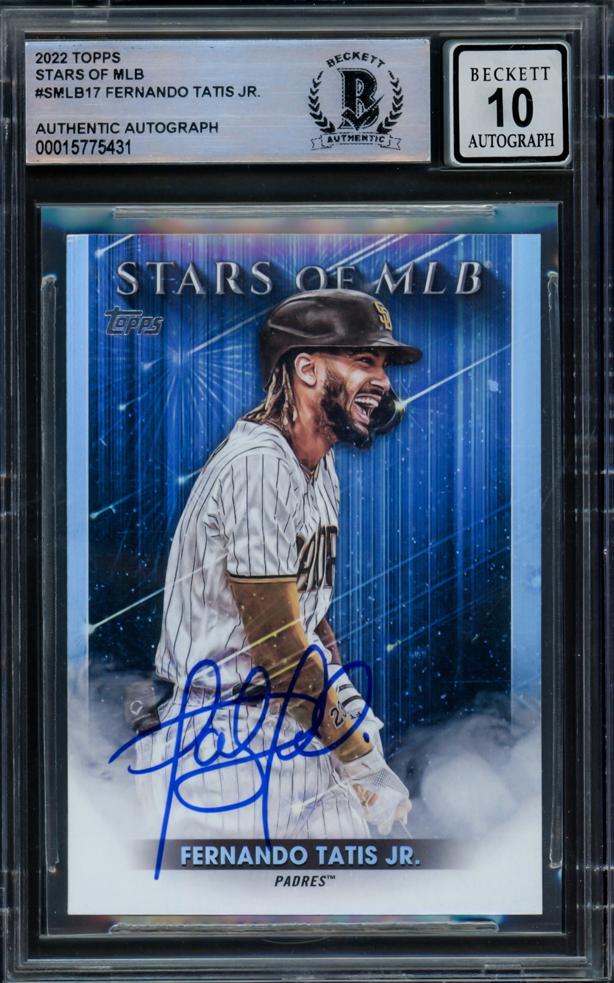 Fernando Tatis Jr. Autographed 2022 Topps Stars of MLB Card #SMLB-17 ...