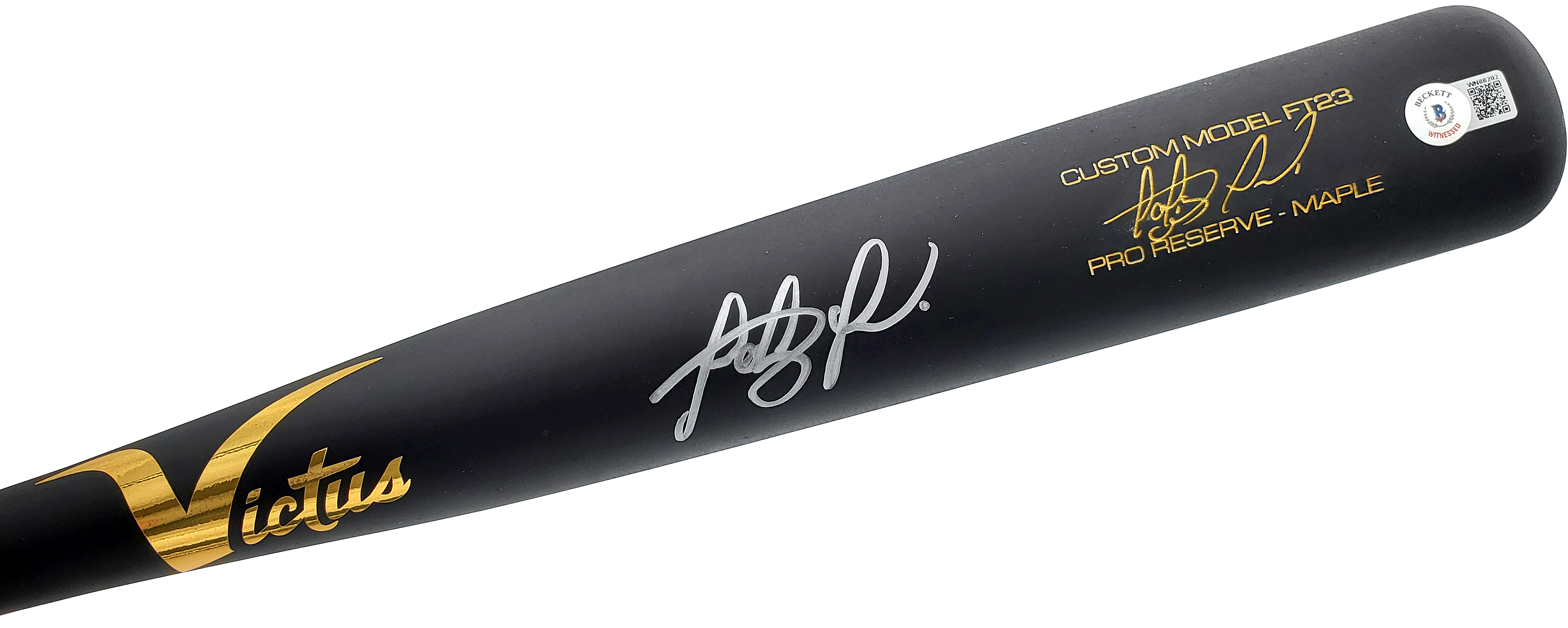Fernando Tatis Jr. Autographed Black Victus Game Model Bat San Diego Padres Beckett BAS QR ...