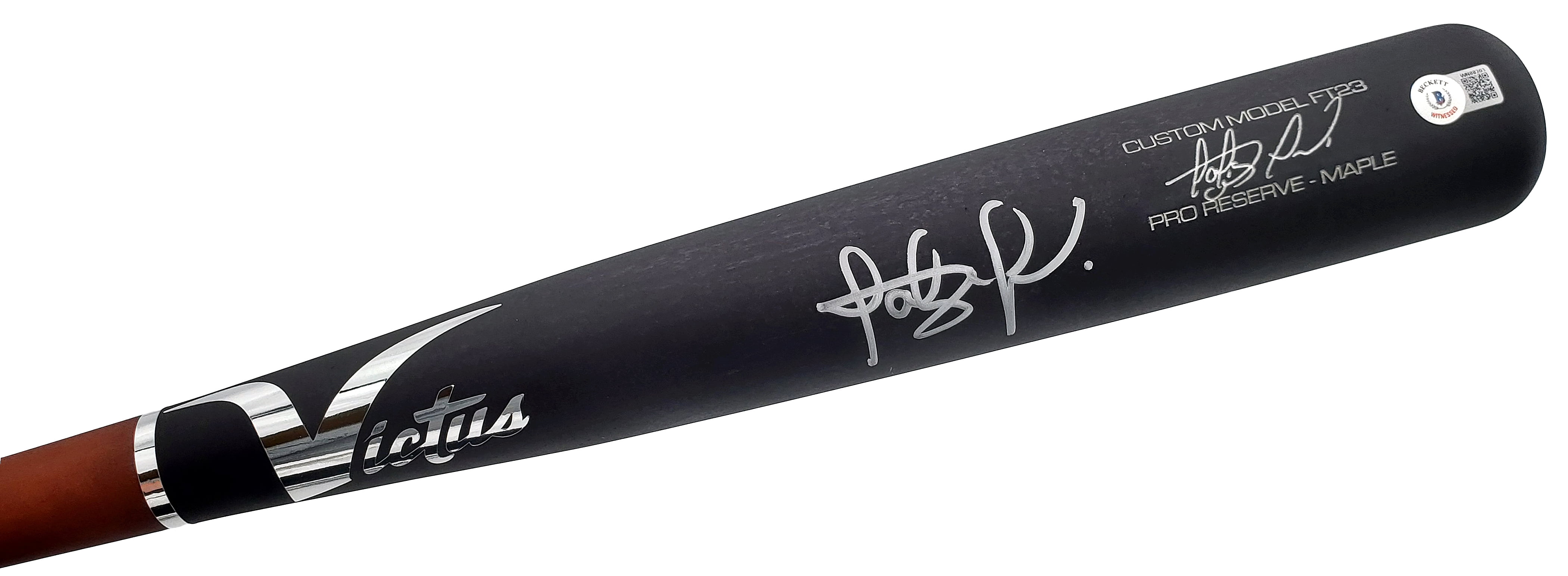 Fernando Tatis Jr. Autographed Black Victus Game Model Bat San Diego Padres Beckett BAS QR ...