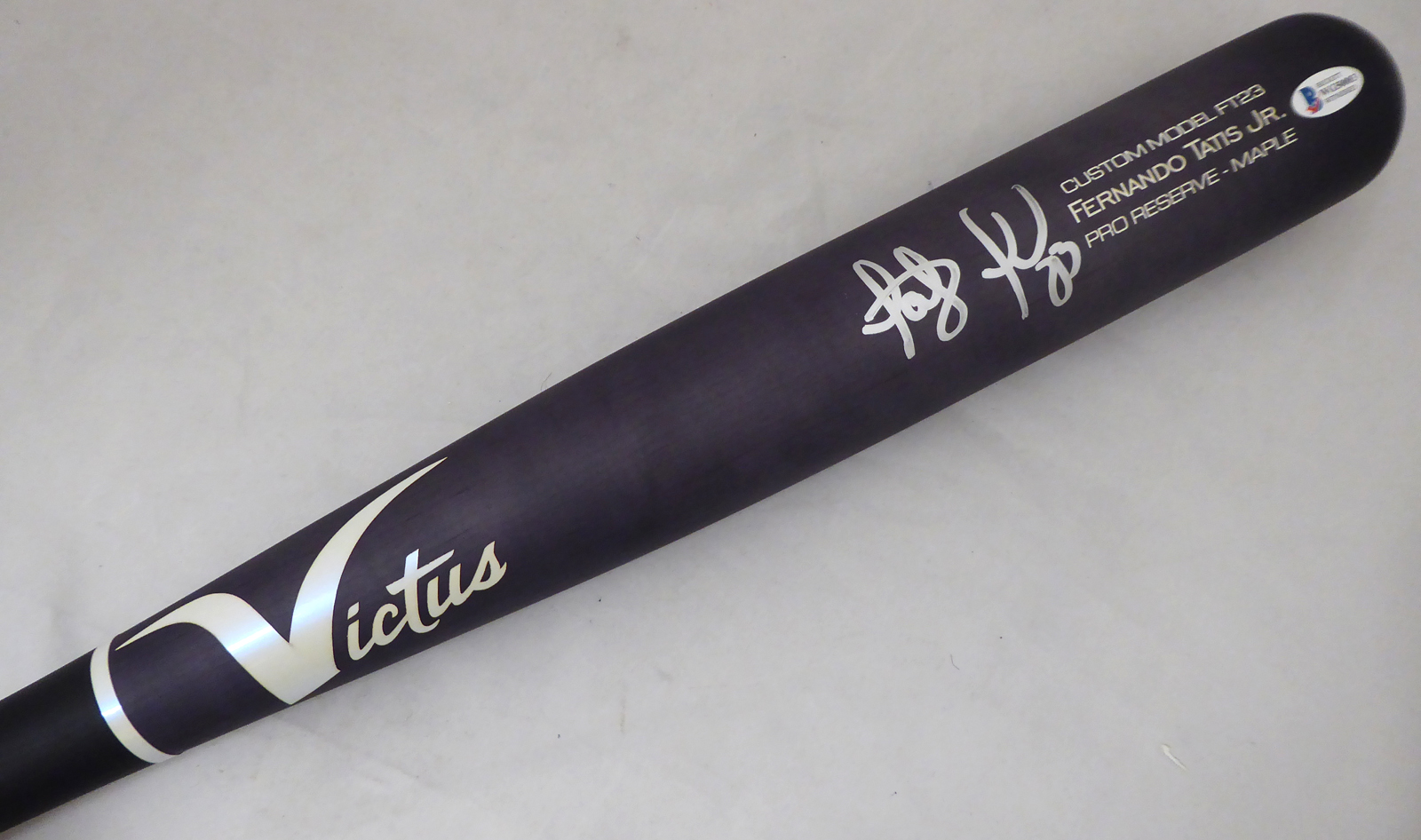 Fernando Tatis Jr. Autographed Matte Black Victus Game Model Bat San Diego Padres Beckett BAS ...