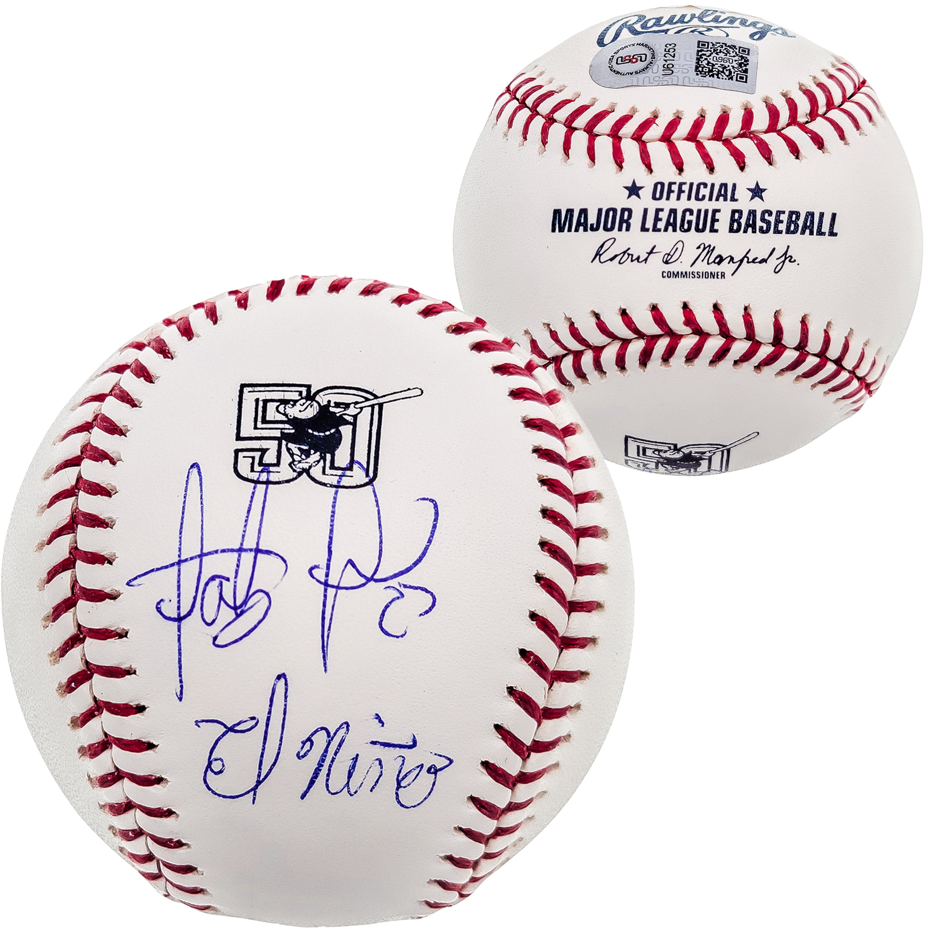 Fernando Tatis Jr. Autographed Official MLB 50th Anniversary Logo ...