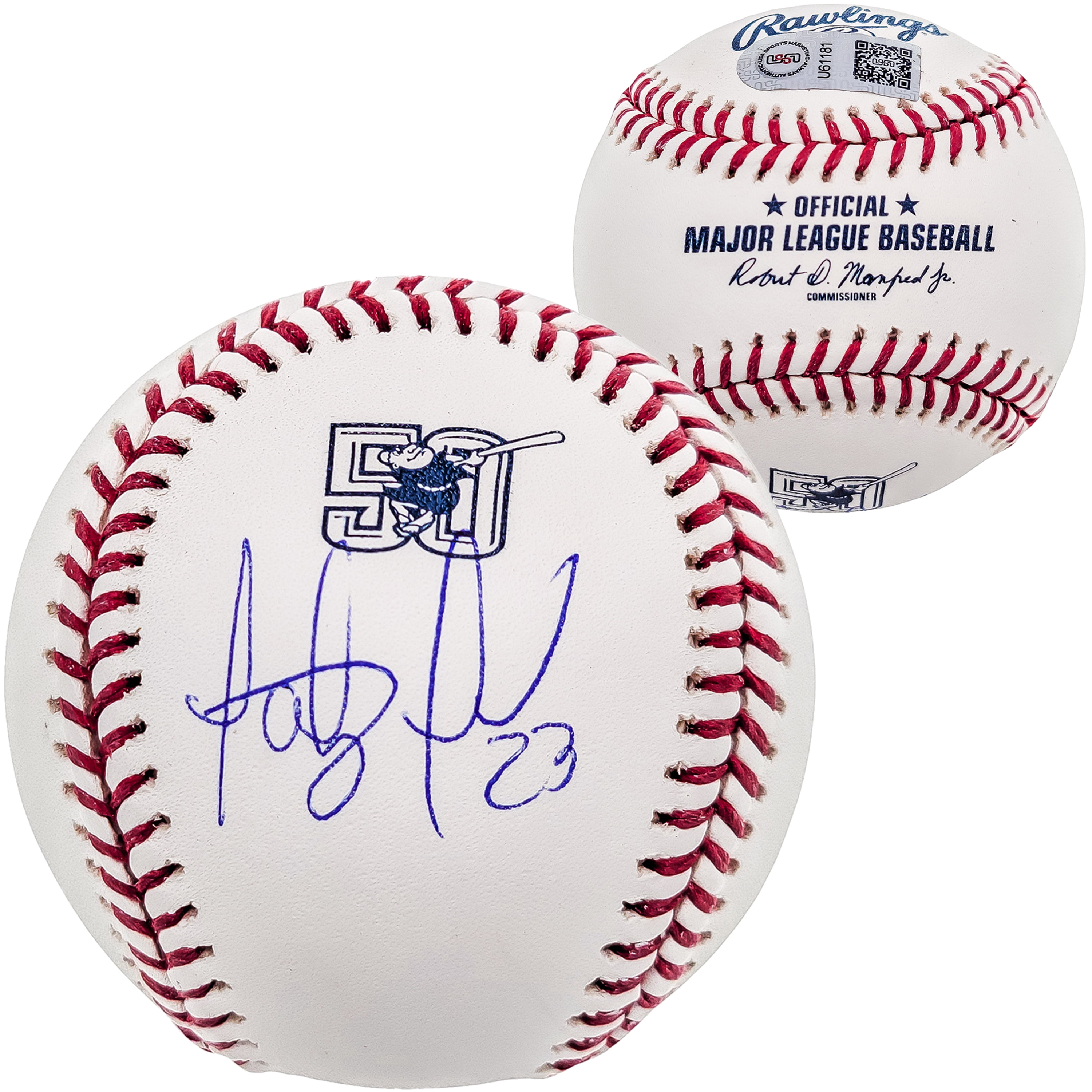Fernando Tatis Jr. Autographed Official MLB 50th Anniversary Logo ...