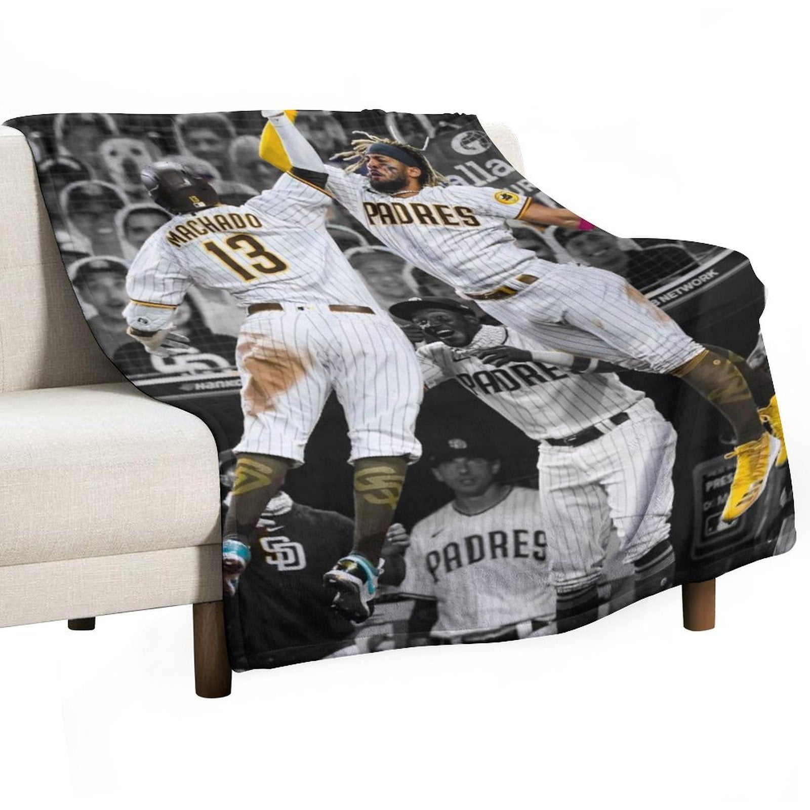 Fernando Tatis Jr & Manny Machado Art Passion Poster Luxury Flannel ...