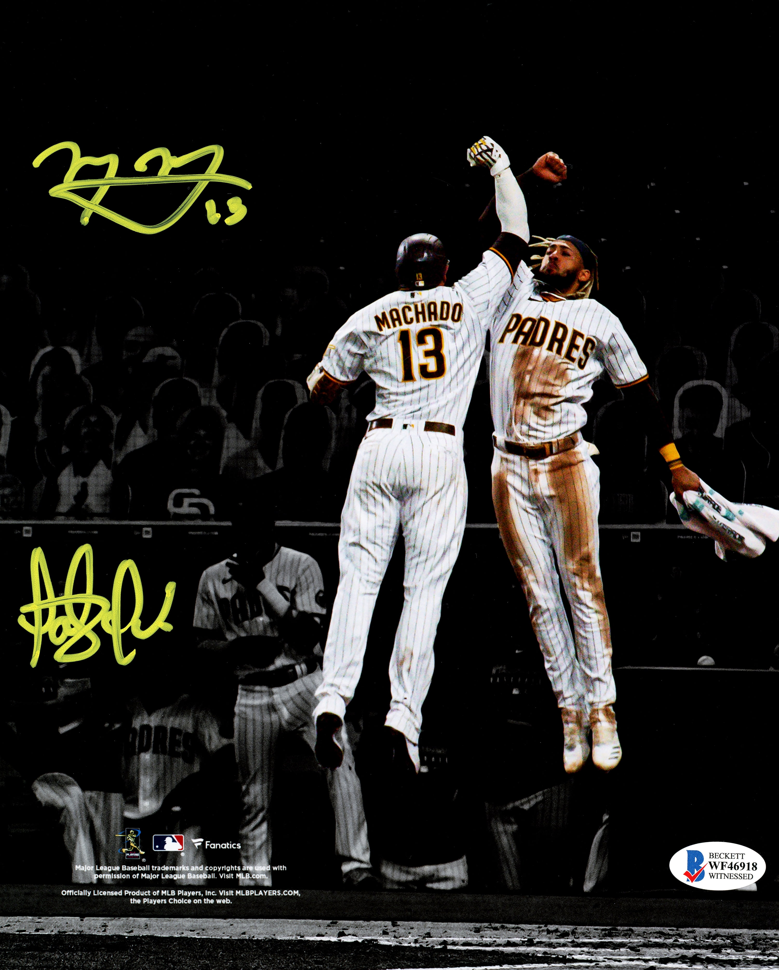 Fernando Tatis Jr. & Manny Machado Autographed 8x10 Photo San Diego ...