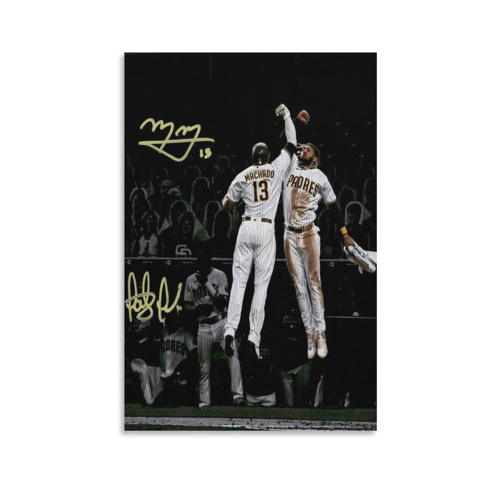 Fernando Tatis Jr. & Manny Machado Canvas Poster Wall Art Poster Scroll ...