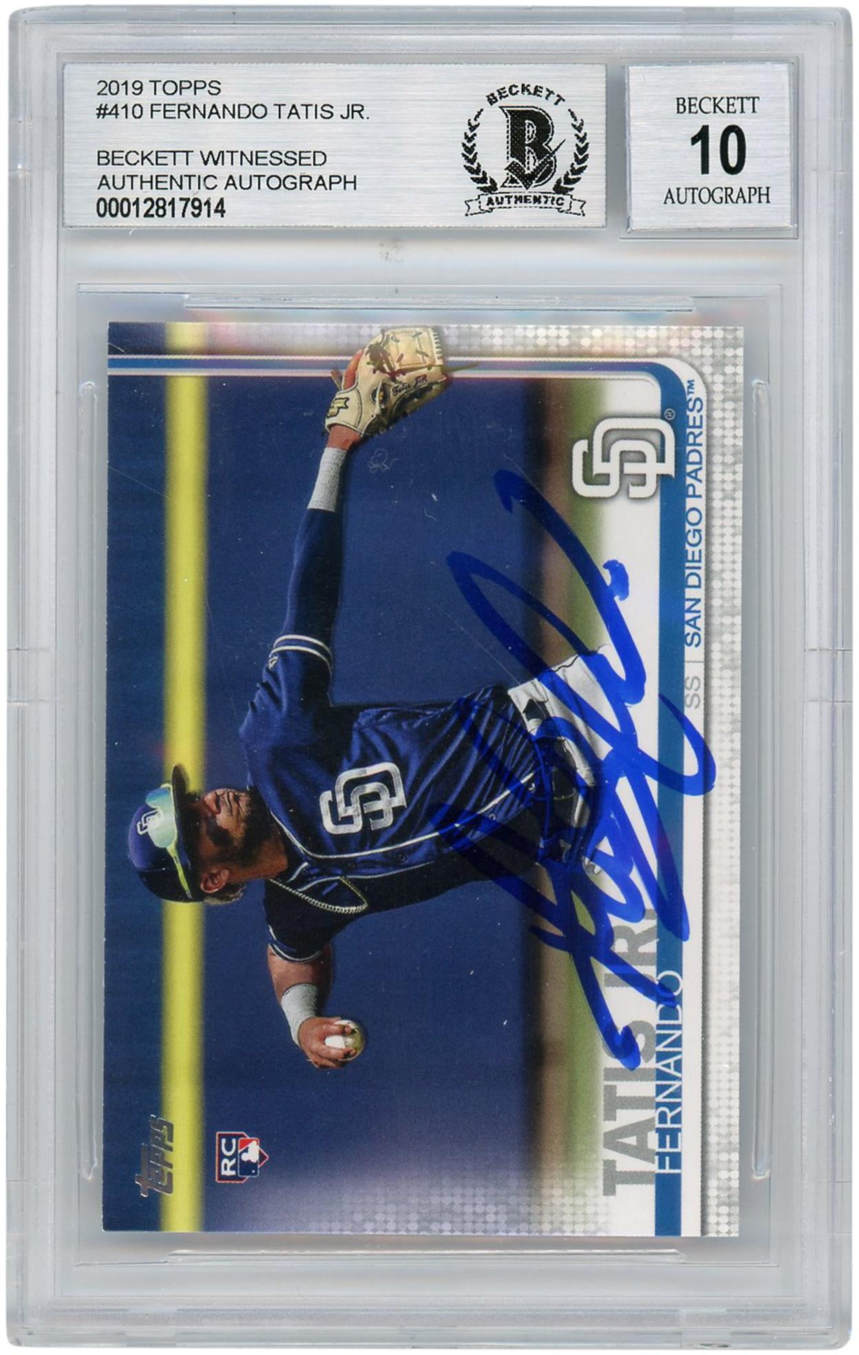 Fernando Tatis Jr San Diego Padres Autographed 2019 Topps BAS ...