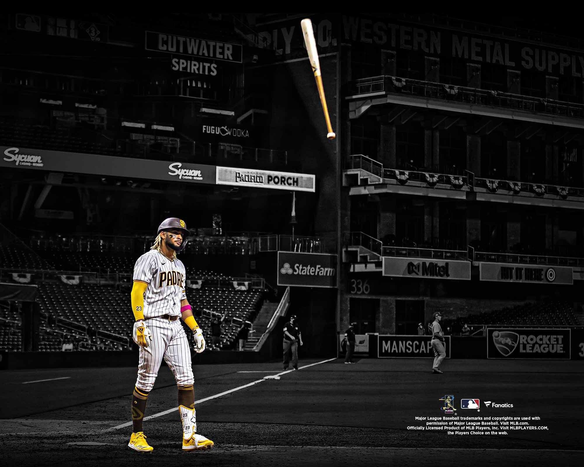 Fernando Tatis Jr. San Diego Padres Unsigned Bat Flip after Home Run ...