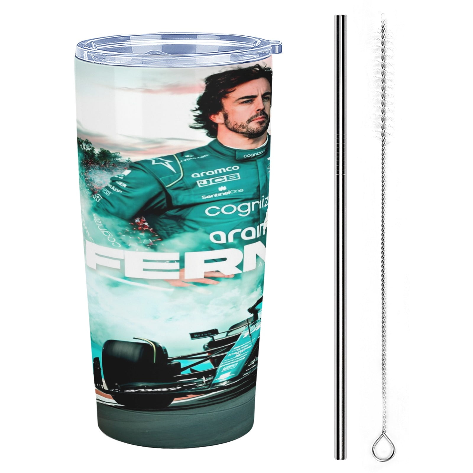Fernando and Alonso Personalised Travel Mug has an iconic print, is ...