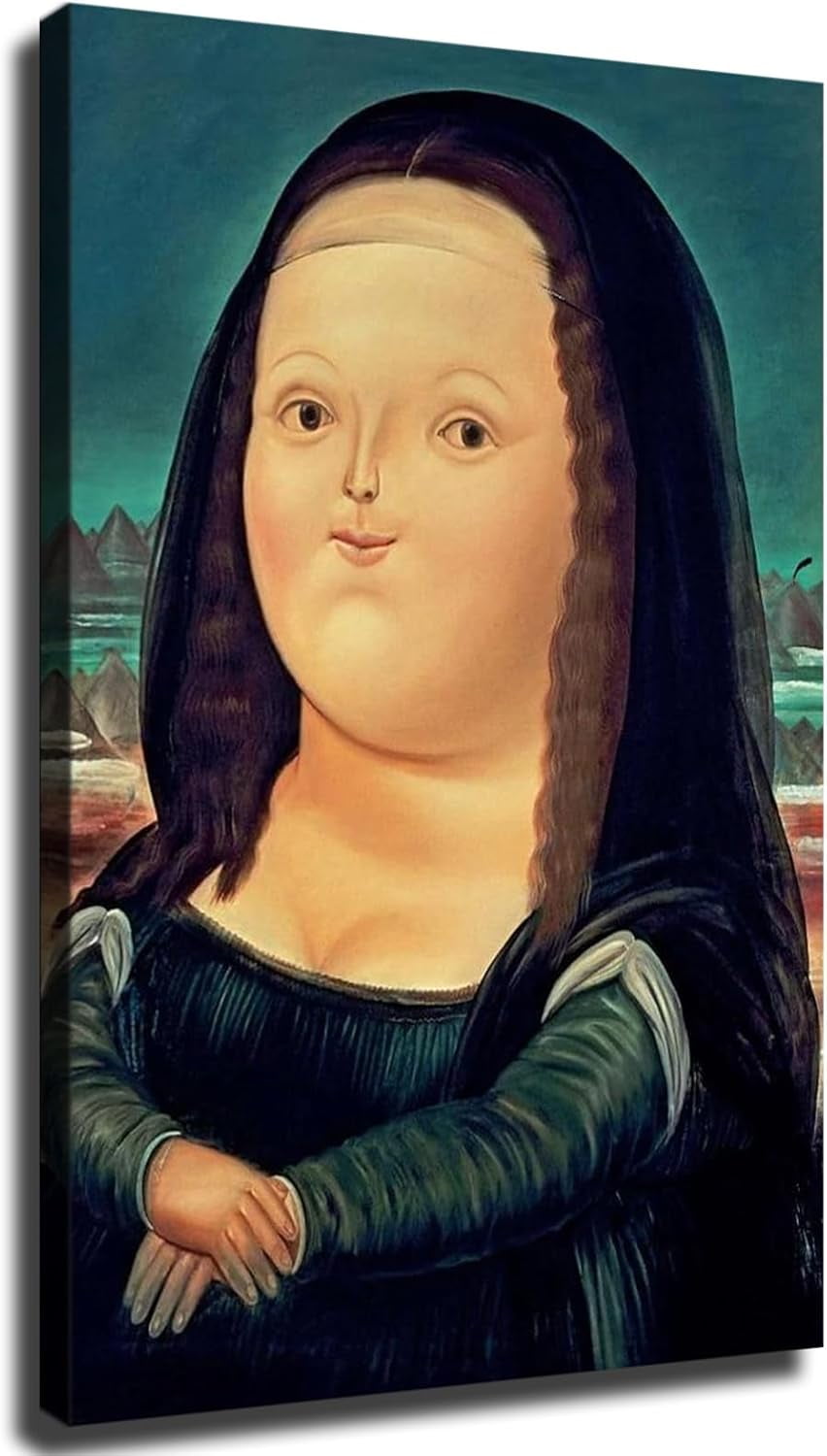 Fernando-botero Mona Lisa Could Have Been Bitter Poster Decorative ...