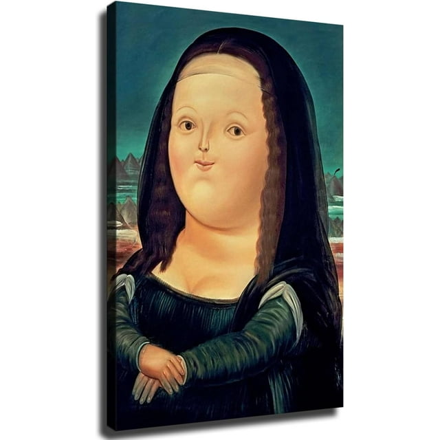 Fernando-botero Mona Lisa Could Have Been Bitter Poster Decorative ...