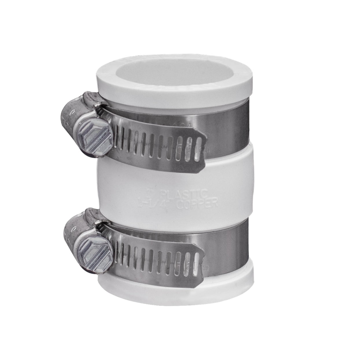 Fernco 1056-100 1" Flexible PVC Pipe Coupling for Plastic and Copper ...