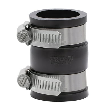 Fernco P1059-22 2-Inch by 2-Inch Rubber Flexible Coupling Repair Fitting - Walmart.com